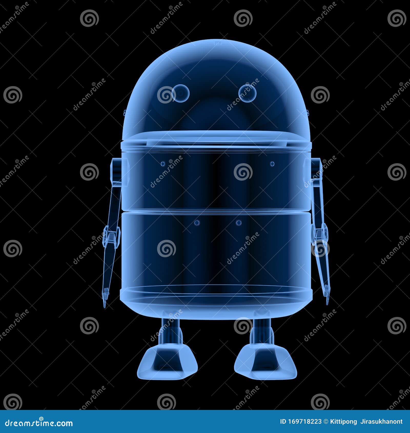 X-ray android robot stock illustration. Illustration of robot - 169718223
