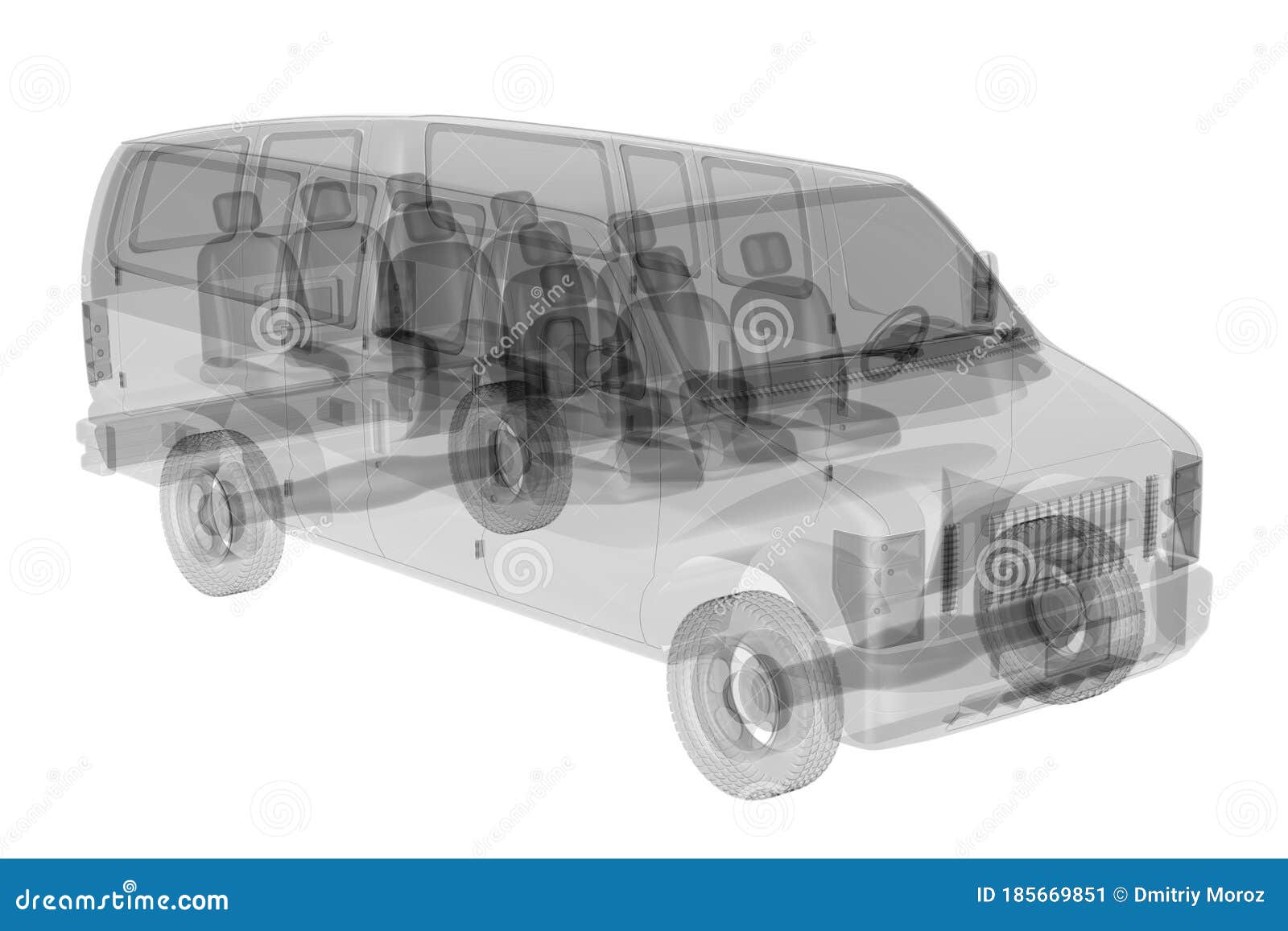 X-ray car isolated stock illustration. Illustration of passenger ...