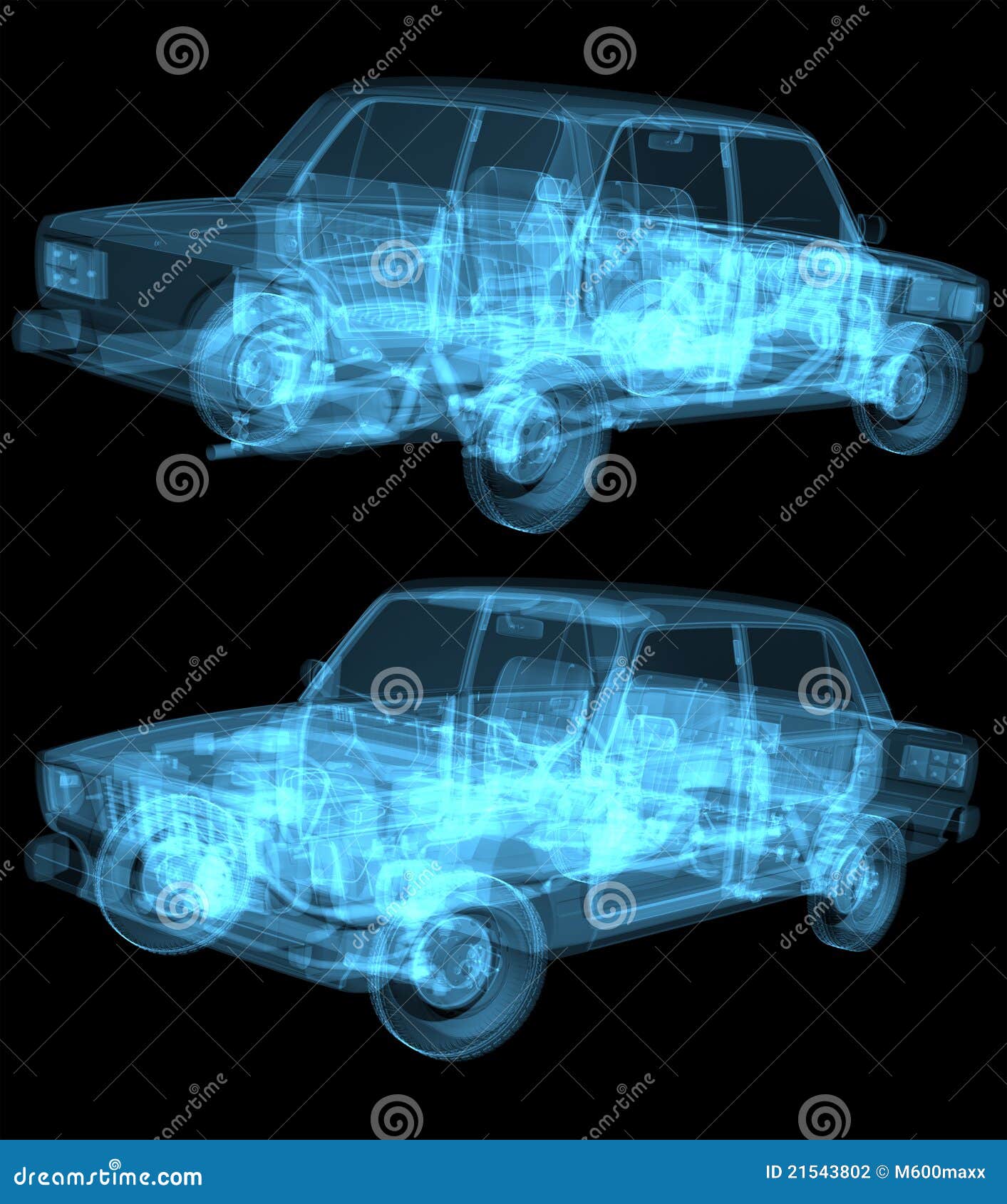 X-ray car stock illustration. Illustration of vehicle - 21543802