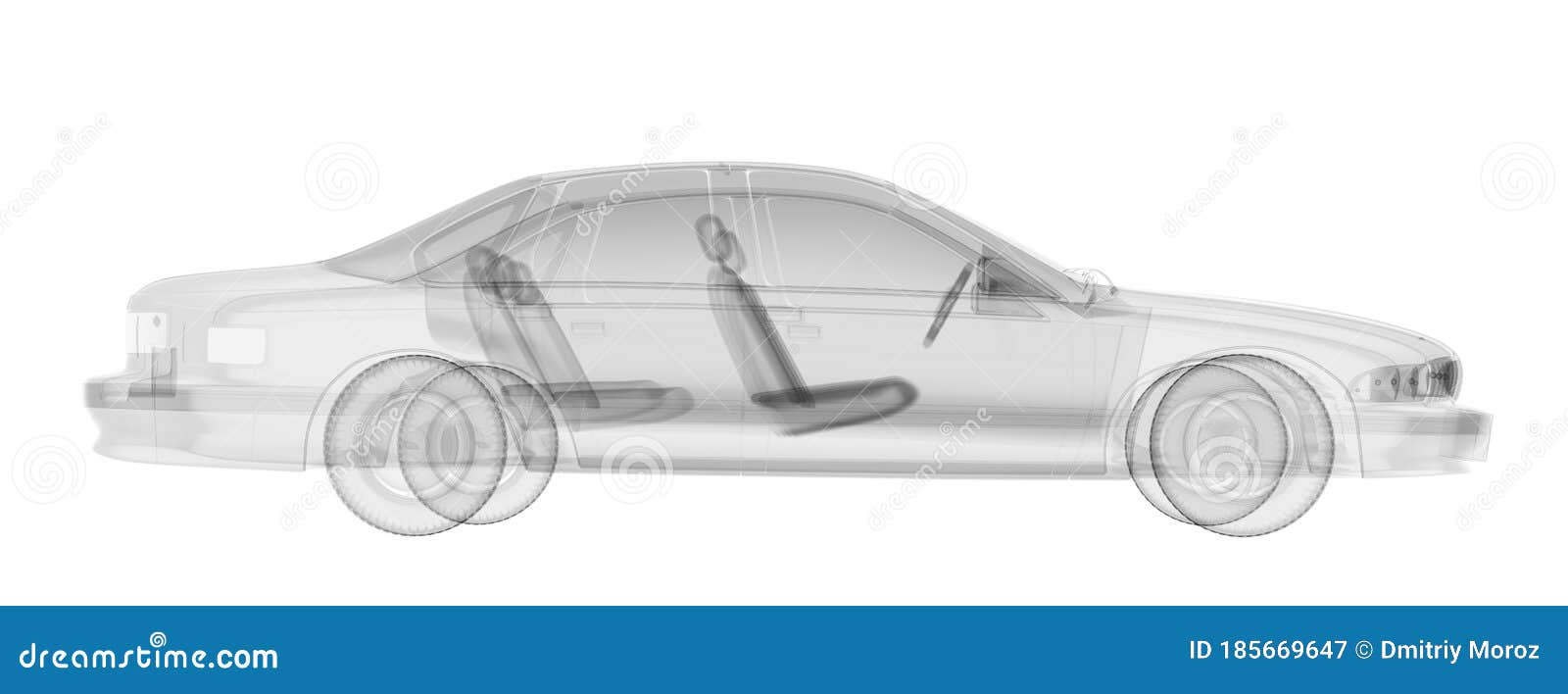 X-ray car isolated stock illustration. Illustration of scan - 185669647