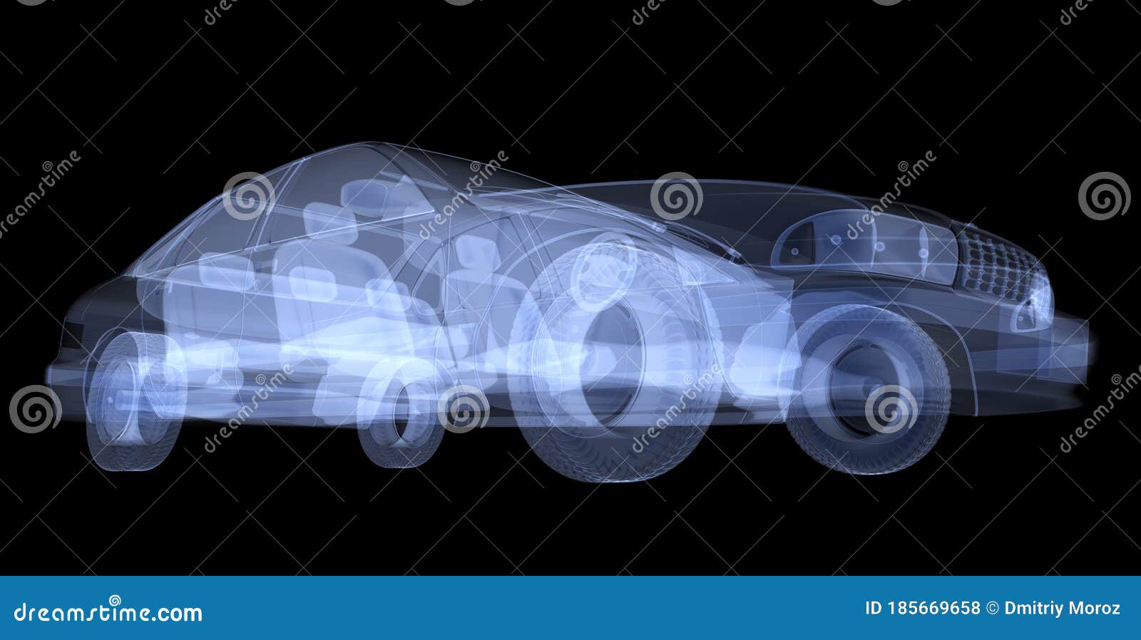 X-ray car isolated stock illustration. Illustration of automobile ...