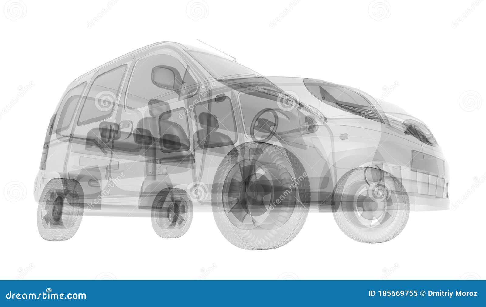 X-ray car isolated stock illustration. Illustration of scanning - 185669755
