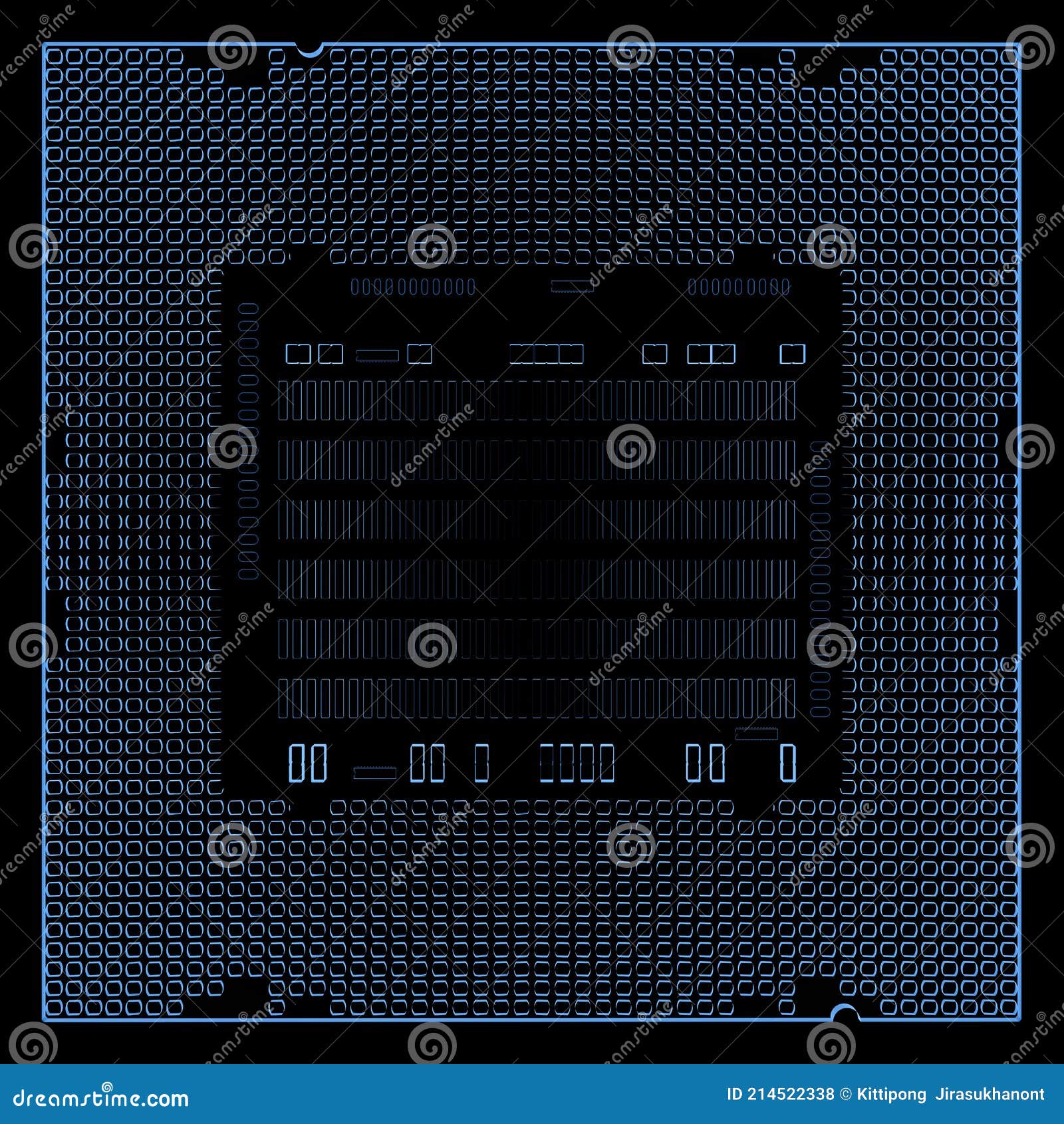 X-ray Chipset for Semiconductor Manufacturing Stock Illustration ...