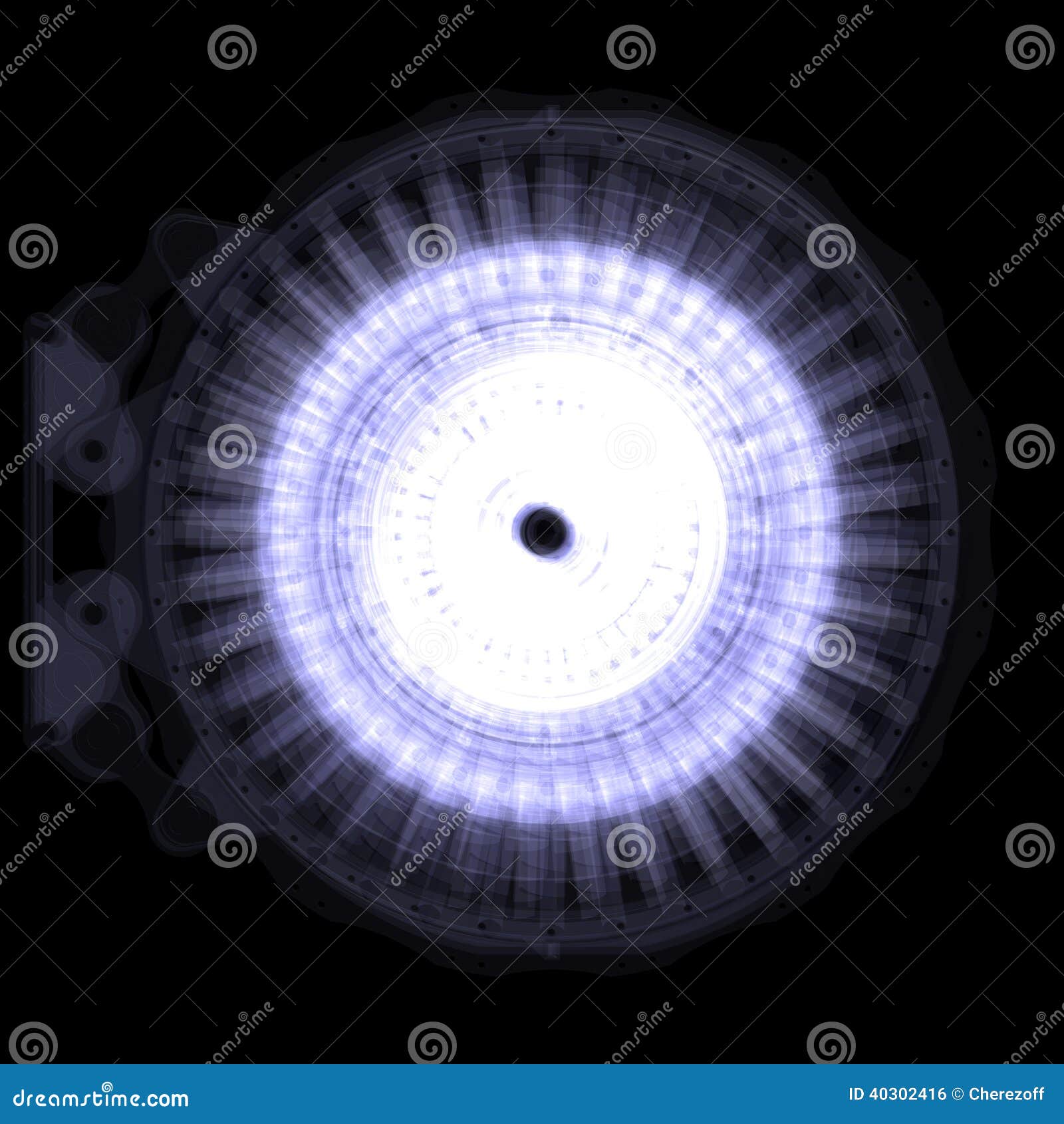 X-ray concept jet engine stock illustration. Illustration of closeup ...