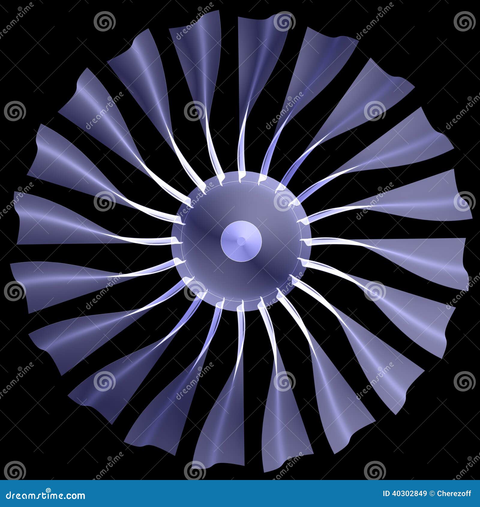 X-ray concept jet engine stock illustration. Illustration of blue ...