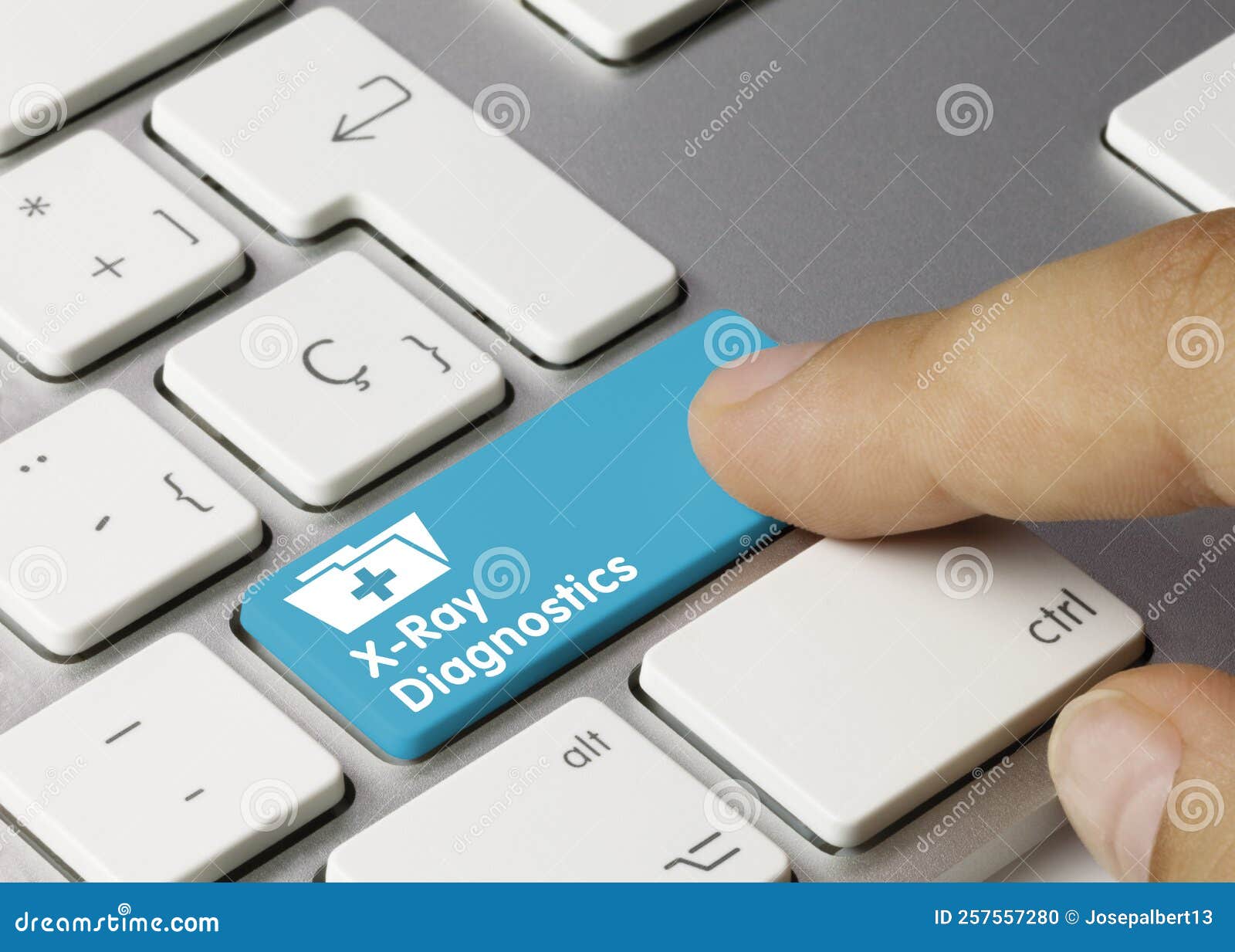 X-Ray Diagnostics - Inscription on Blue Keyboard Key Stock Photo ...