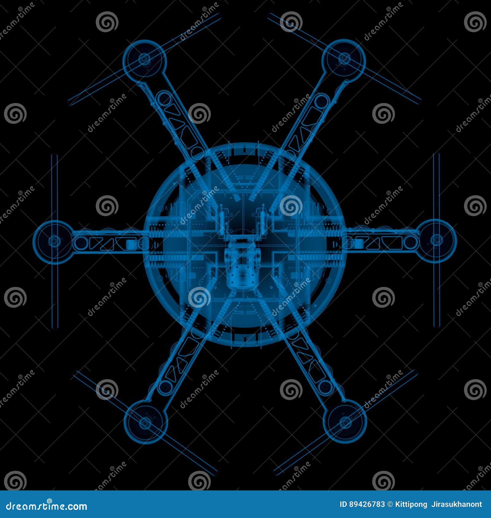 X ray drone stock illustration. Illustration of transparent - 89426783