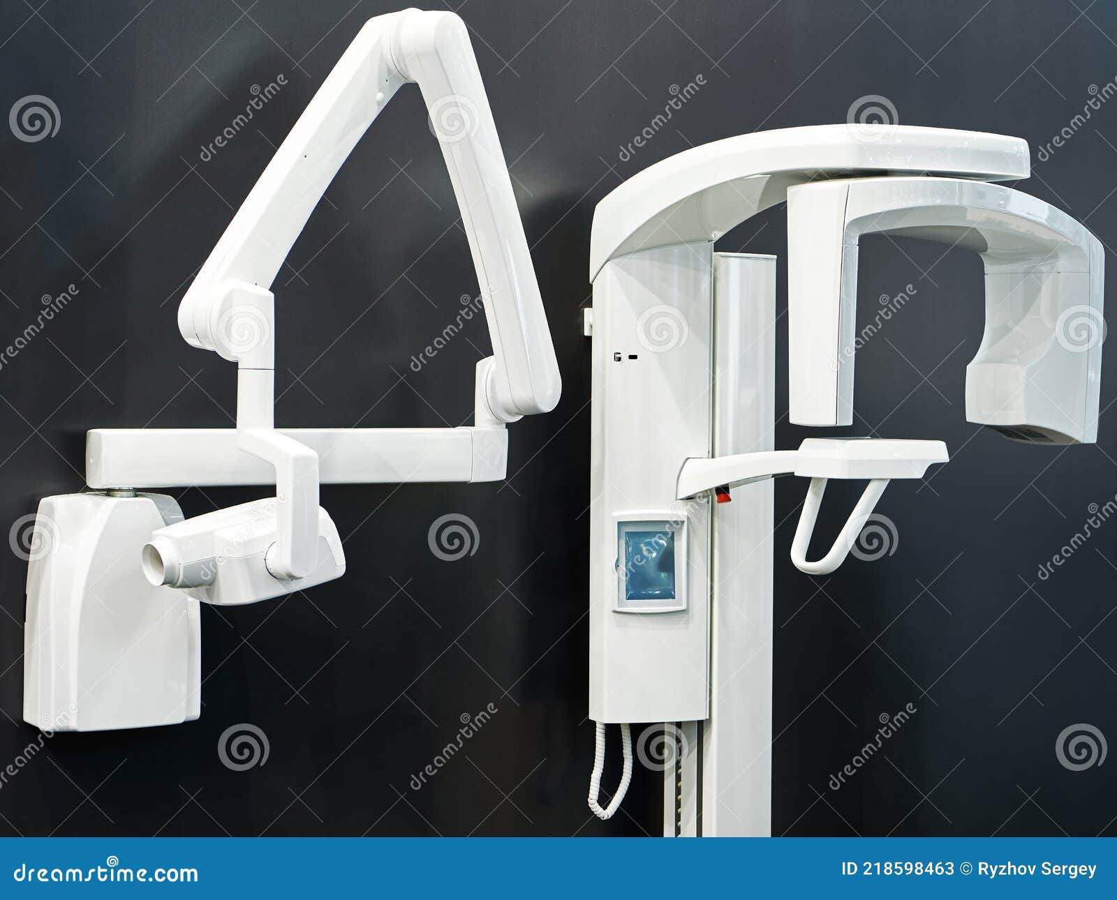 Dental X-ray machine stock image. Image of panoramic - 218598463