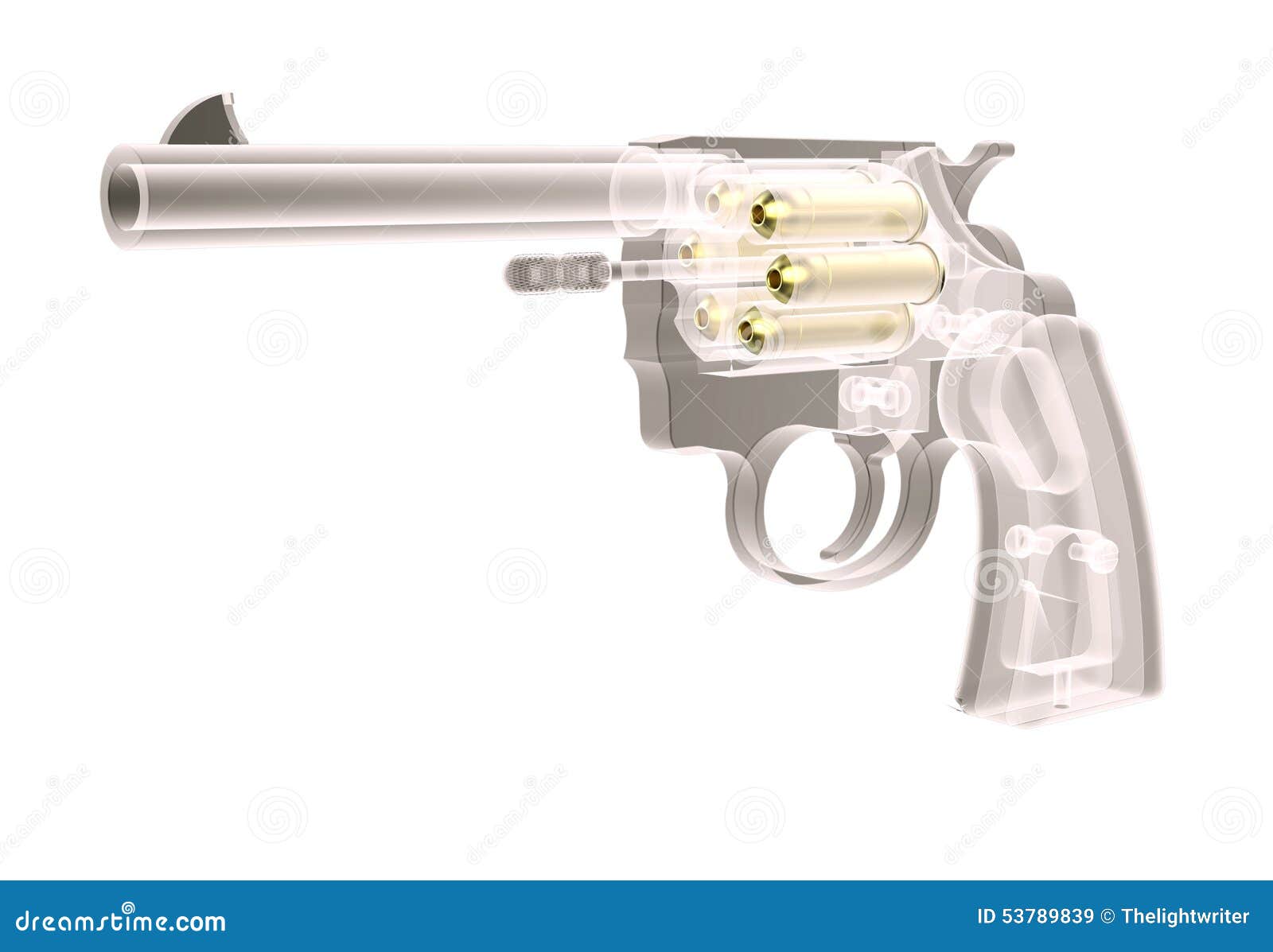 Xray Bullet Cartridge On Black Royalty-Free Stock Photography ...