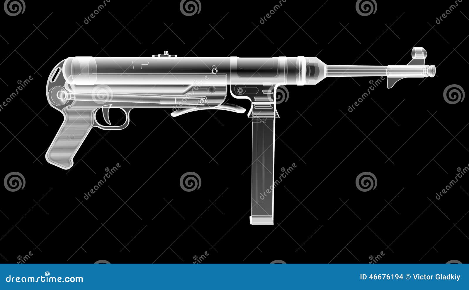 X Ray Gun stock illustration. Illustration of radiography - 46676194