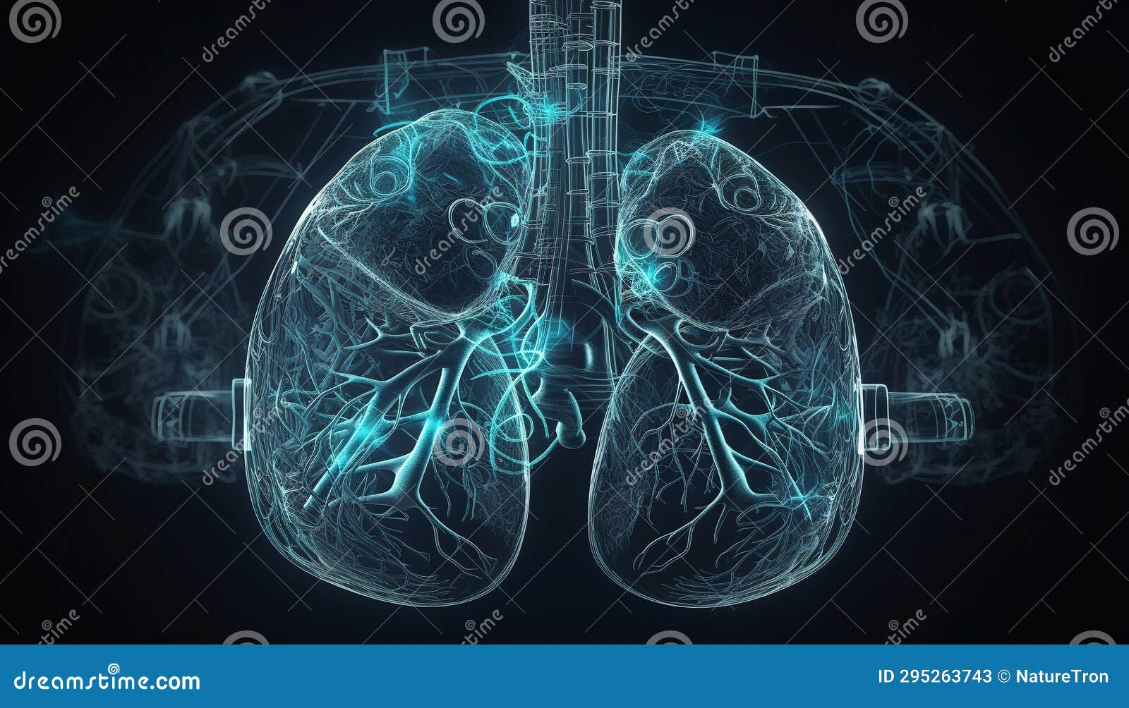 X Ray of a Human Brain X Ray of a Human Body Stock Illustration ...