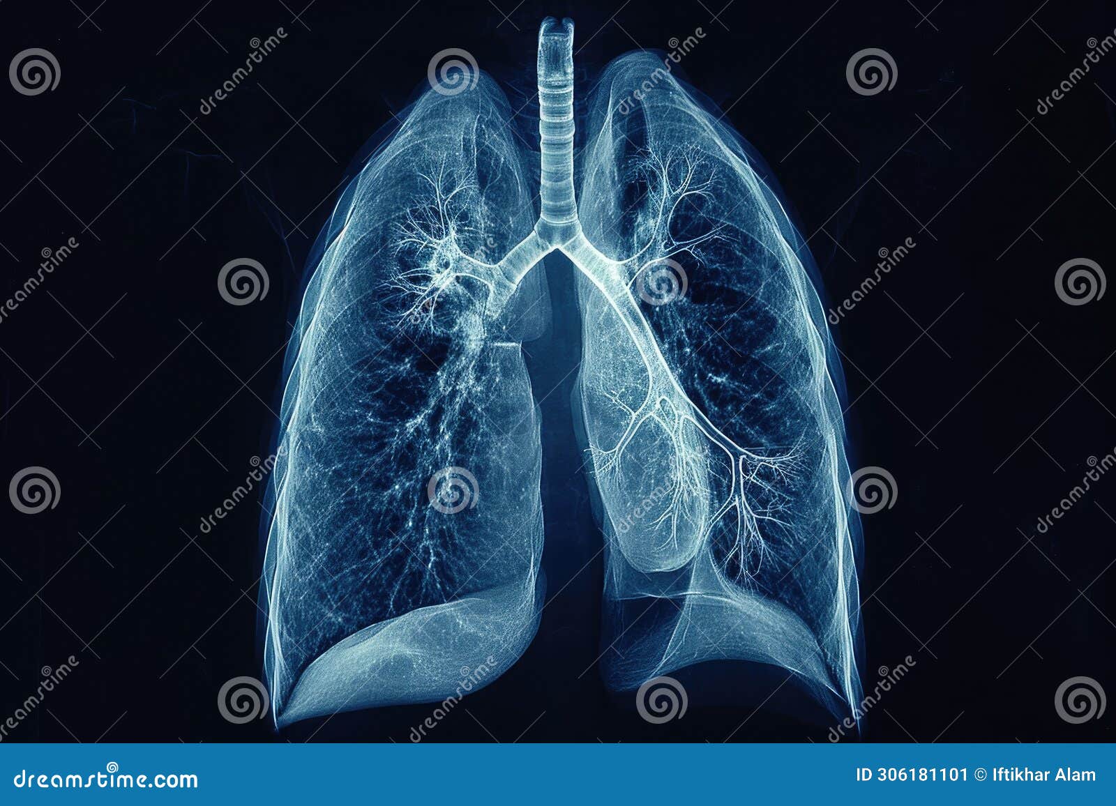 This X-ray Image Captures a Detailed View of the Lungs, Revealing the ...