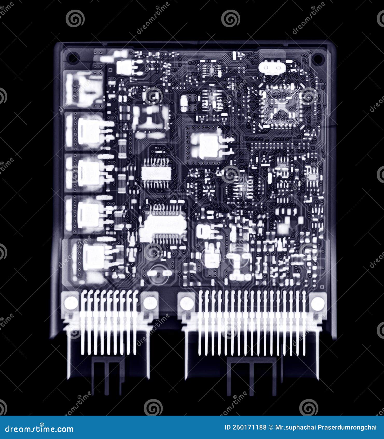 X-ray Image of Engine Control Unit or ECU in Motorcycle or Bigbike ...