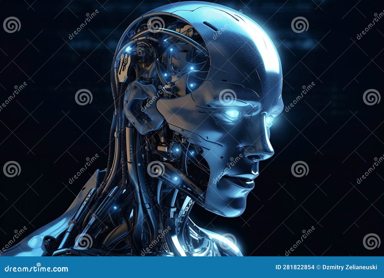 X Ray Image of Head. Generative AI. Stock Illustration - Illustration ...
