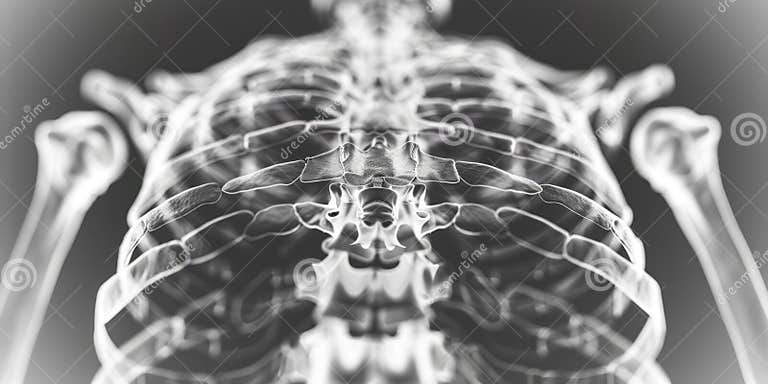 X-Ray Image of the Human Thorax. Stock Image - Image of health ...