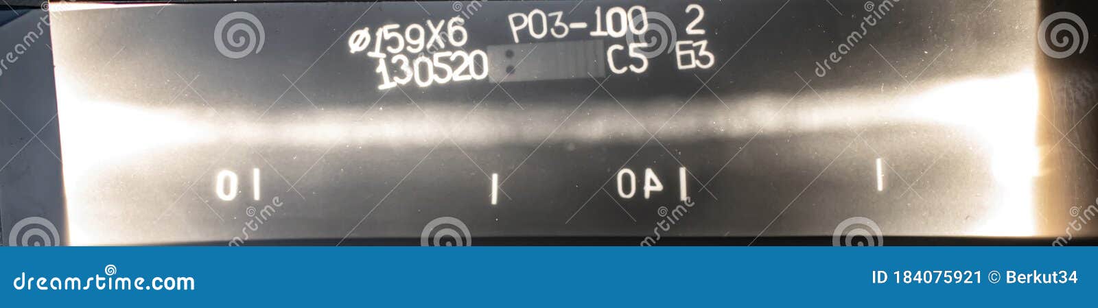 X-ray Image Of The Welding Seam With Defects | CartoonDealer.com #184075924