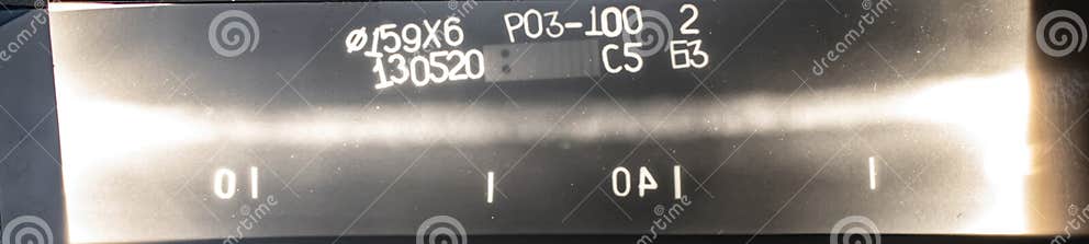 X-ray Image of the Welding Seam with Defects Stock Image - Image of ...