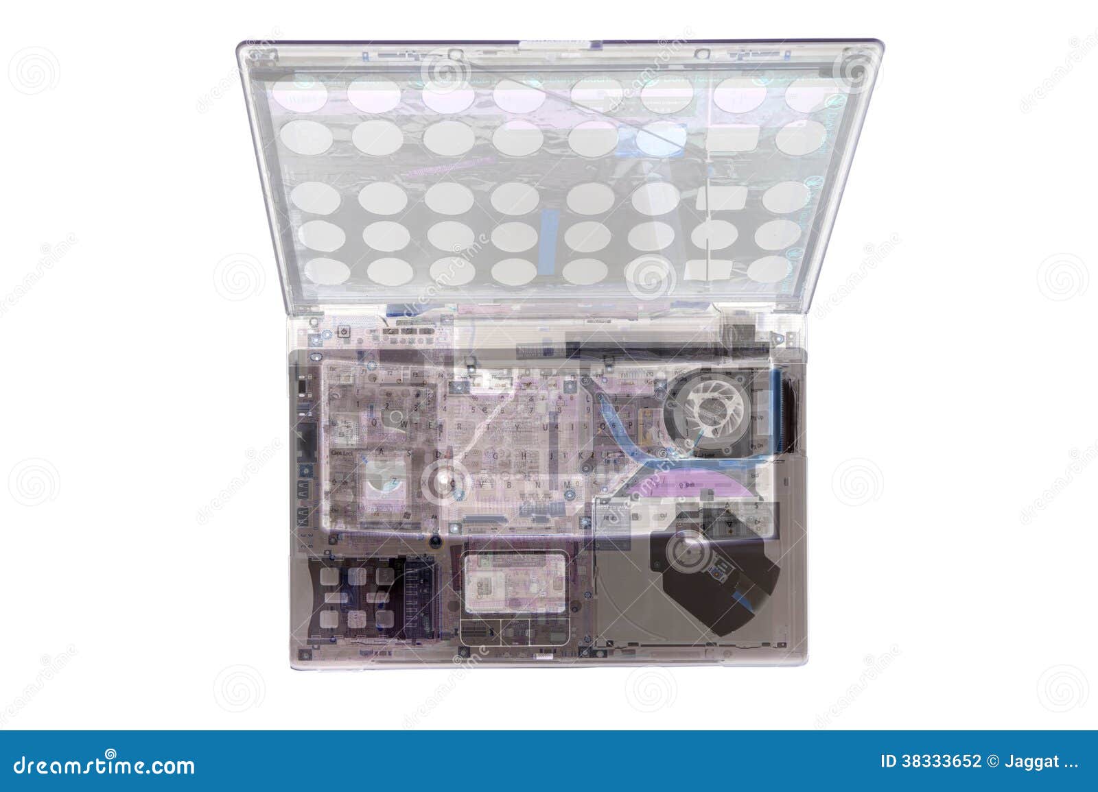 X-ray laptop stock photo. Image of internal, access, transparent - 38333652