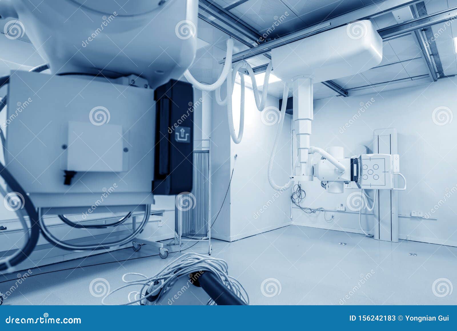 Hospital X-ray machine stock image. Image of control - 156242183