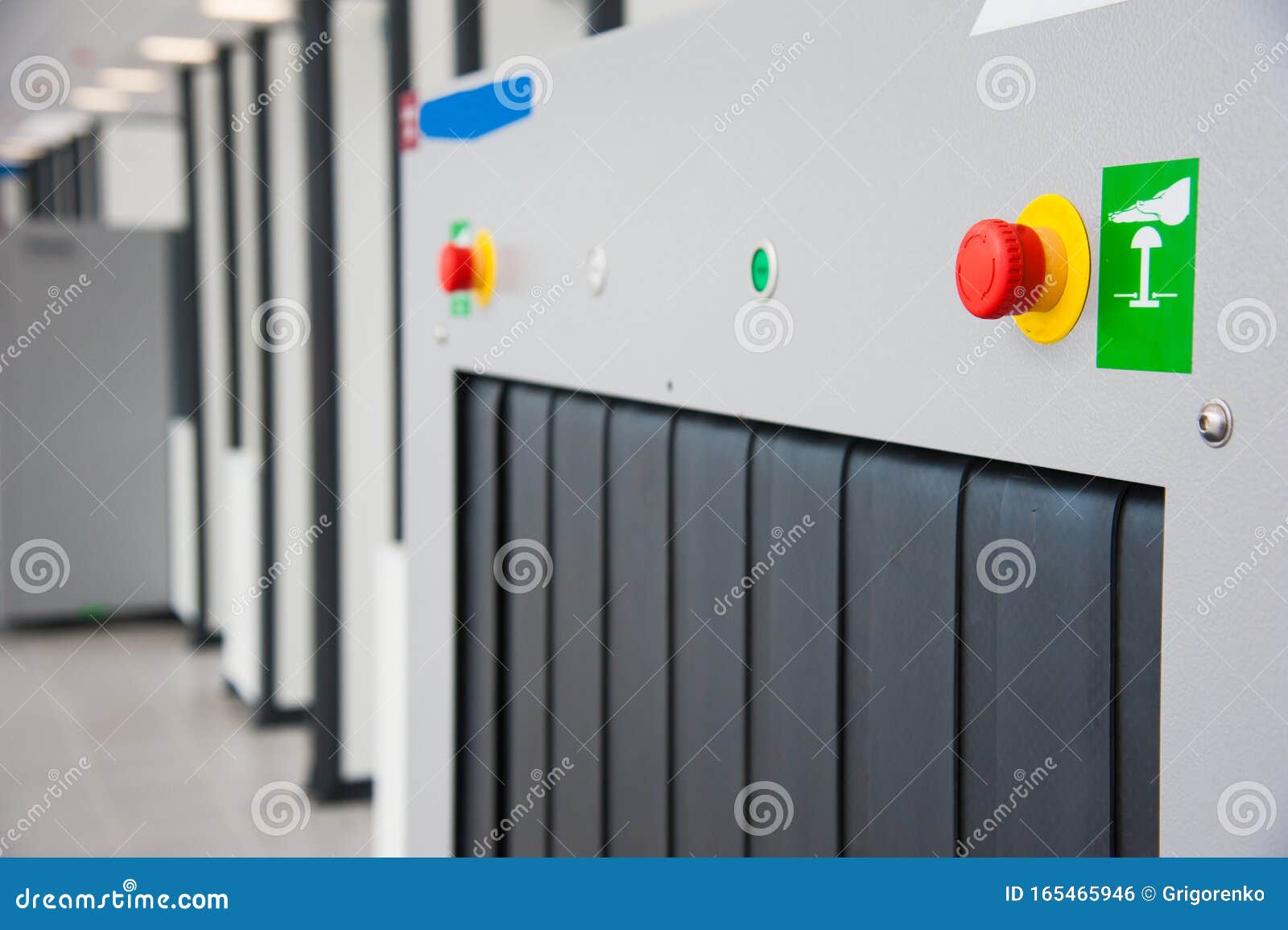X-ray Scanner at Security Checkpoint Stock Photo - Image of detector ...