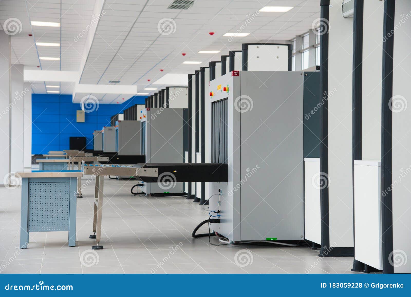 X-ray Scanner at Security Checkpoint Stock Photo - Image of technology ...