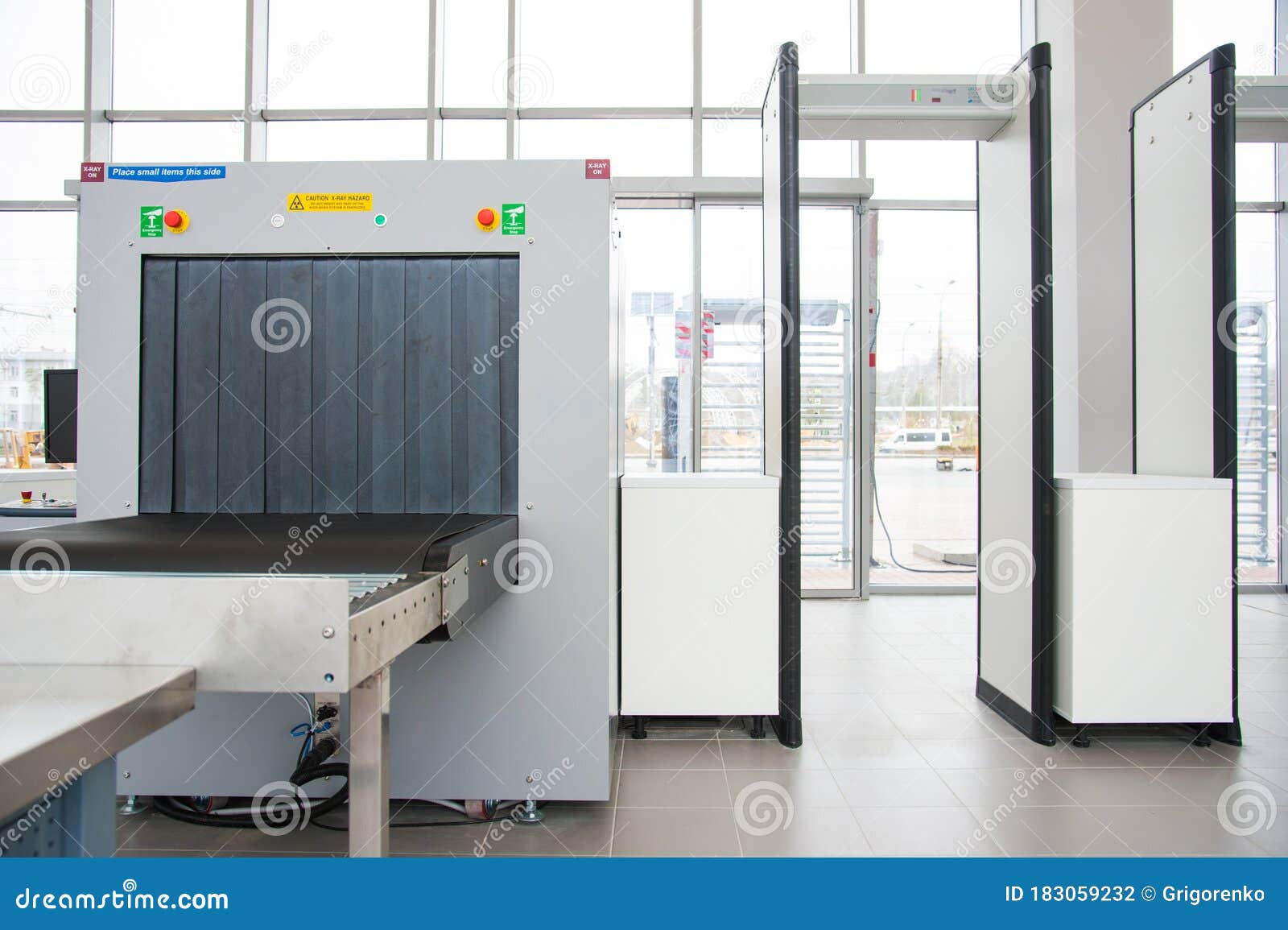 X-ray Scanner at Security Checkpoint Stock Photo - Image of checkpoint ...