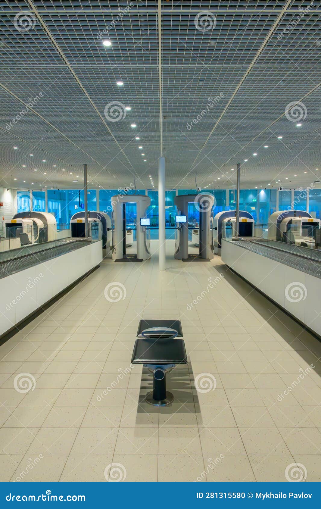 X-ray Scanners at Airport Security Checkpoint Stock Photo - Image of ...