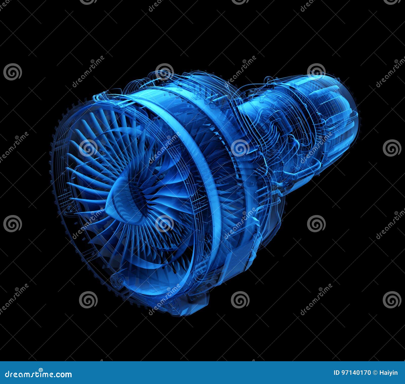 Turbofan Compressor Drawings Cartoon Vector | CartoonDealer.com #208735987