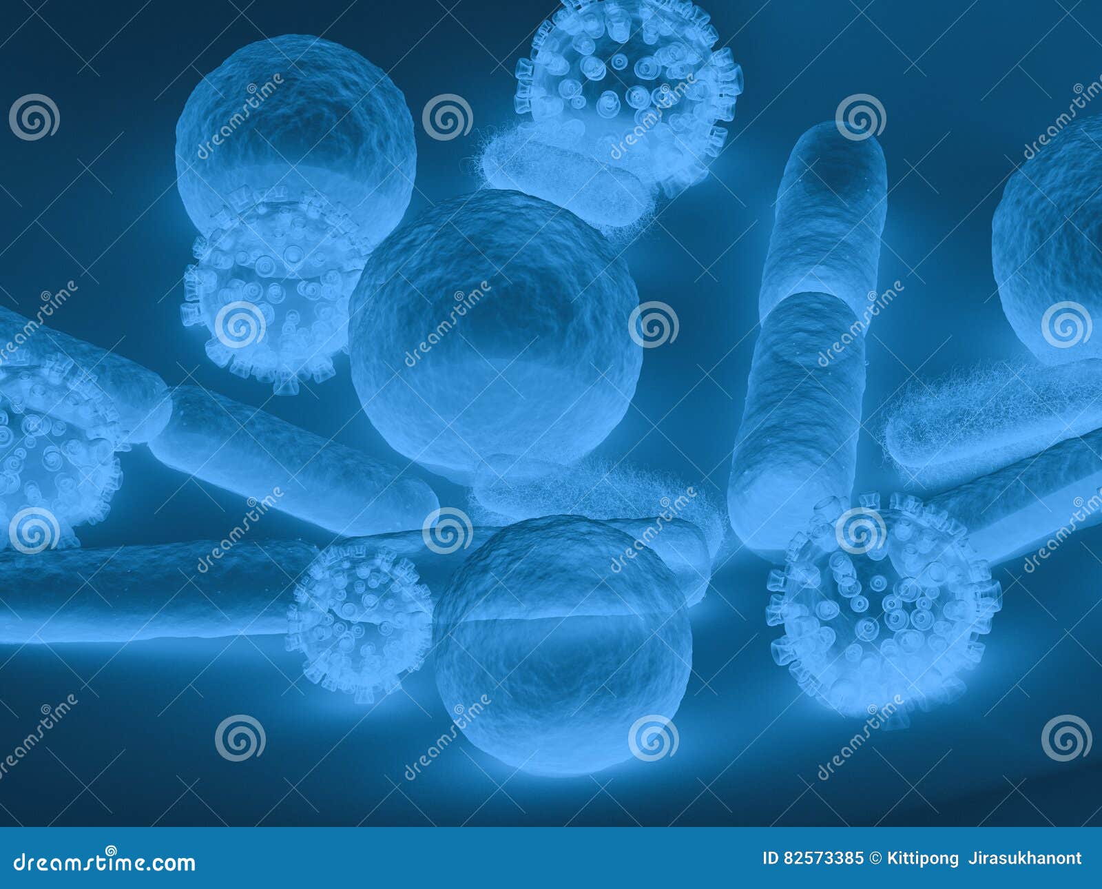 Bacteria Cells With Rough Texture Royalty-Free Stock Image ...