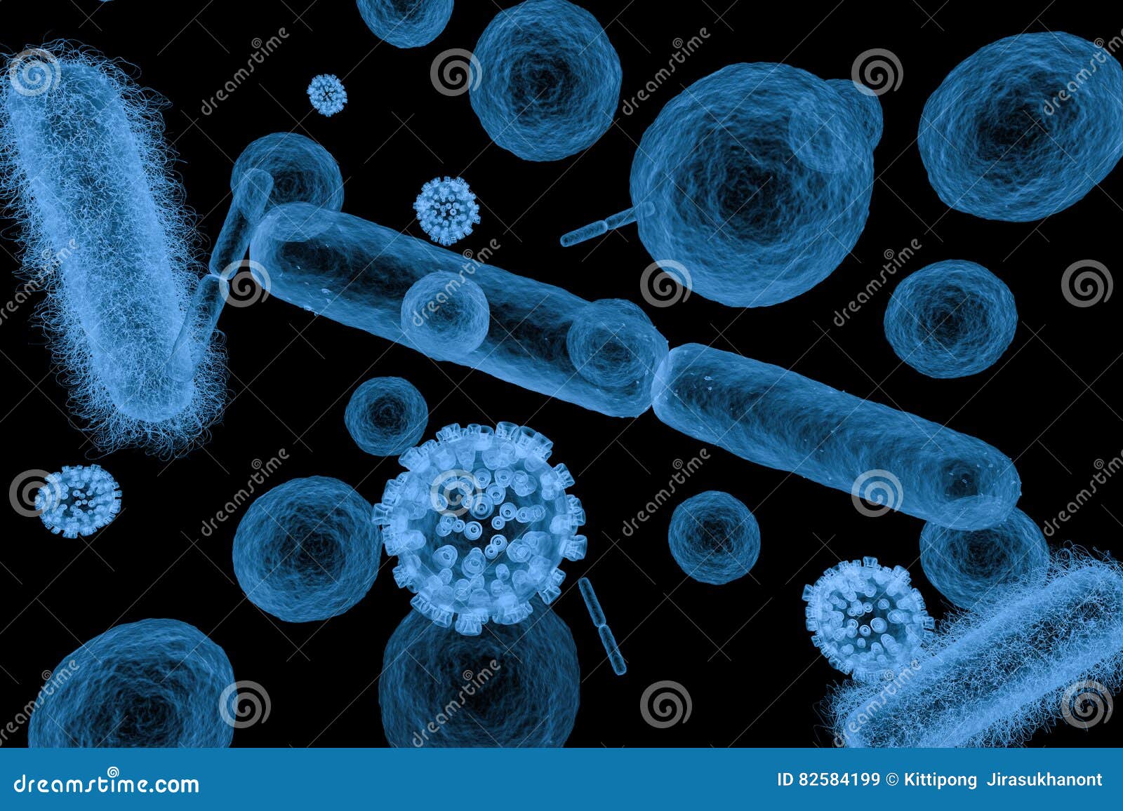 Bacteria Cells With Rough Texture Royalty-Free Stock Image ...