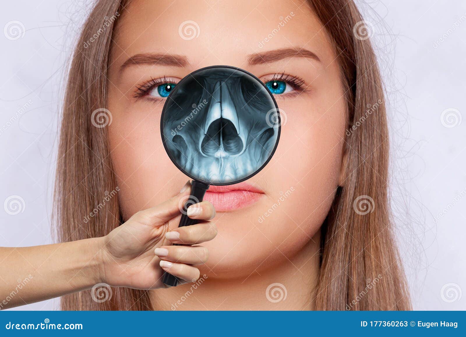 X-rays of Individual Areas of a Human Face Stock Image - Image of disease, dentistry: 177360263