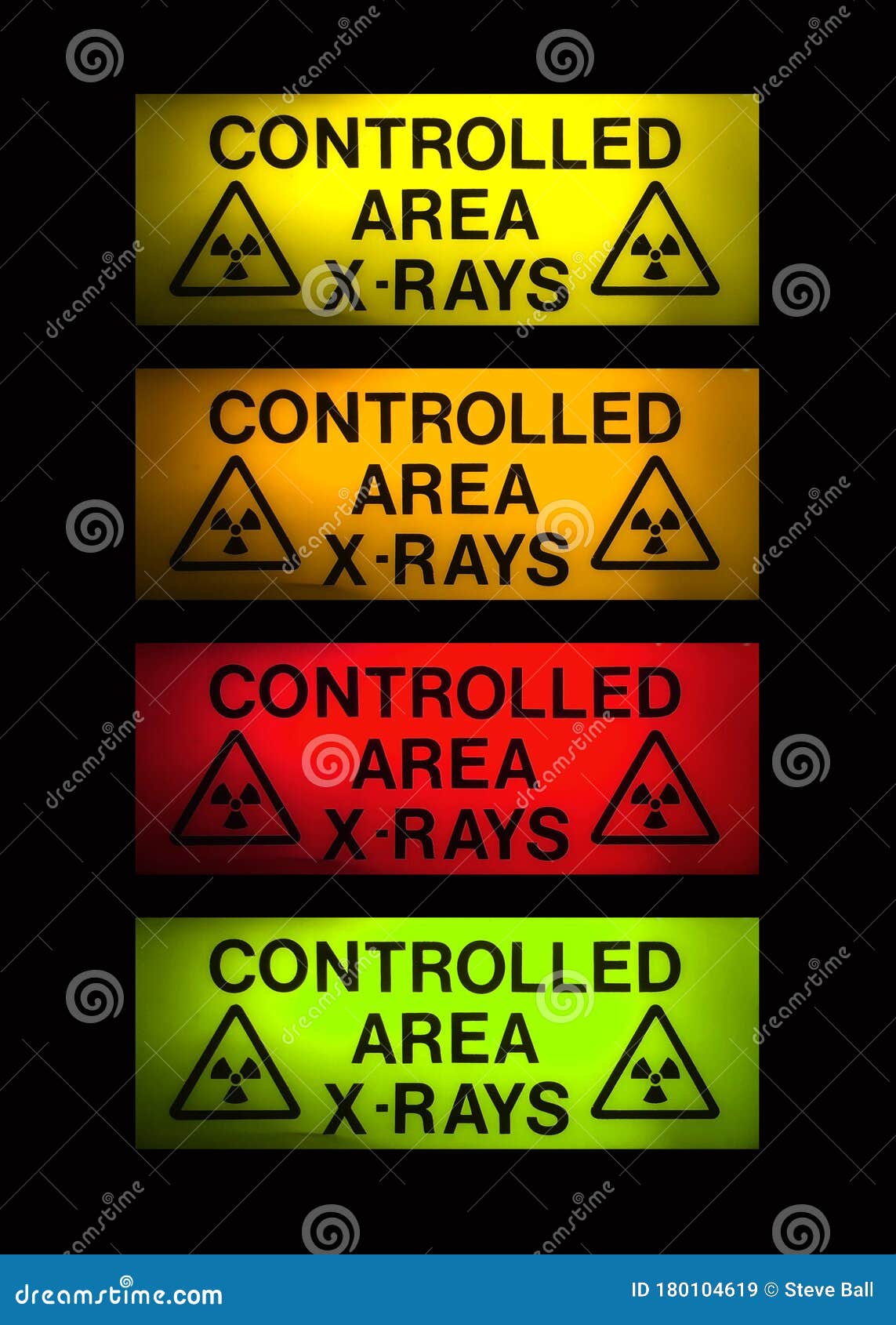 X-Rays sign in 4 colours stock image. Image of warning - 180104619