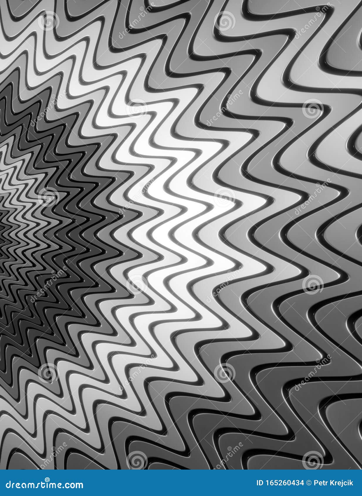 Reflective Silver Abstract Background - 3D Rendering Stock Illustration ...