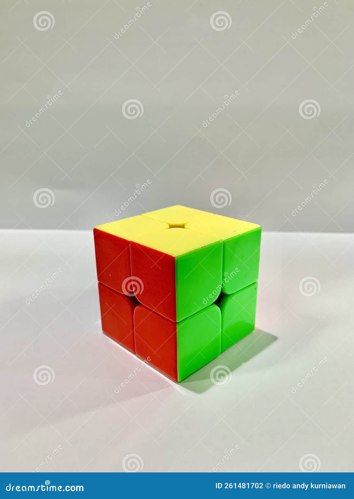 Small colorful rubric cube editorial photography. Image of game - 261481702