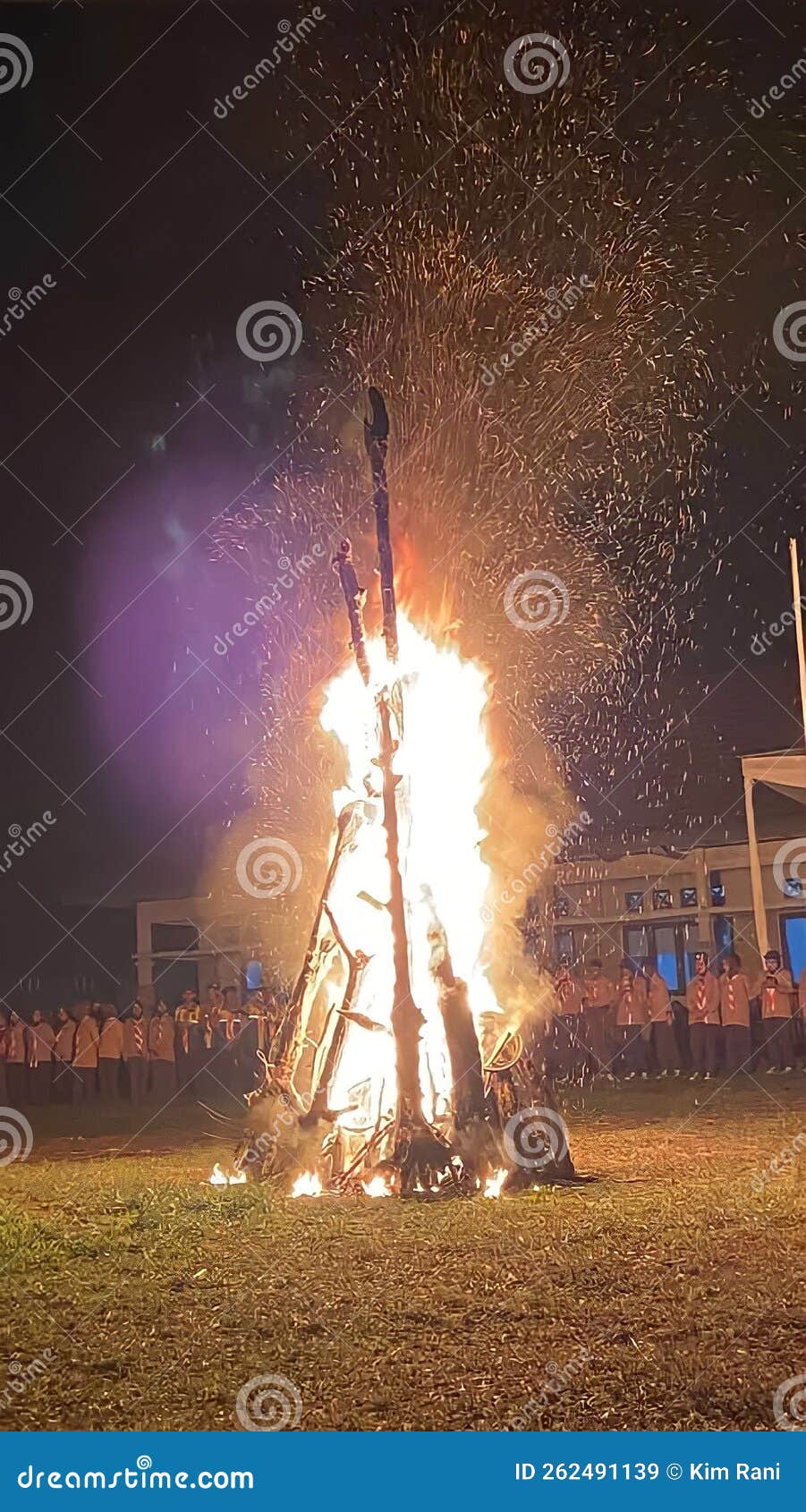 Its the Last Day of Bonfire Camp with Scouts Stock Image - Image of ...