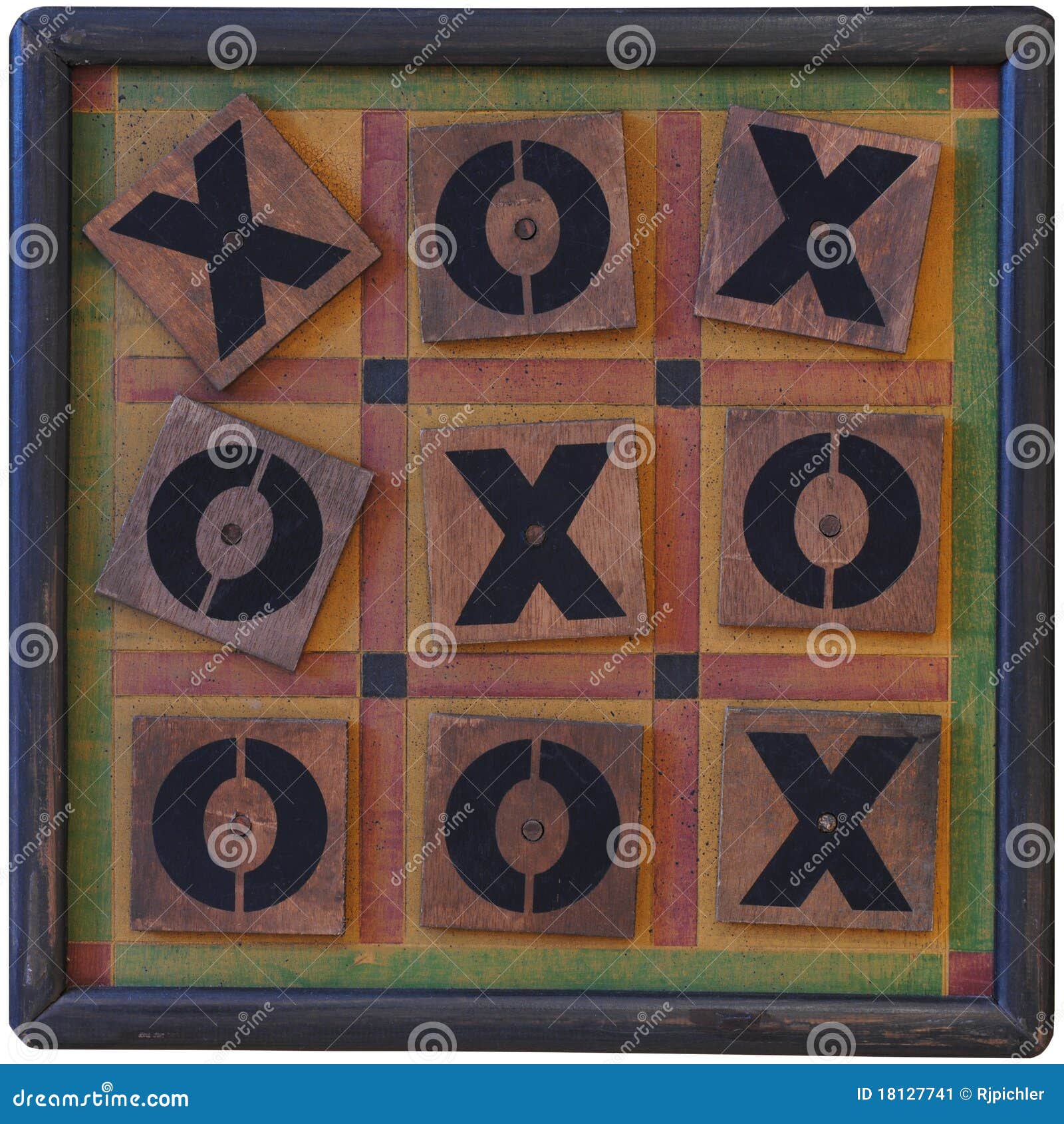 X s and O s stock image. Image of game, carved, colourful - 18127741