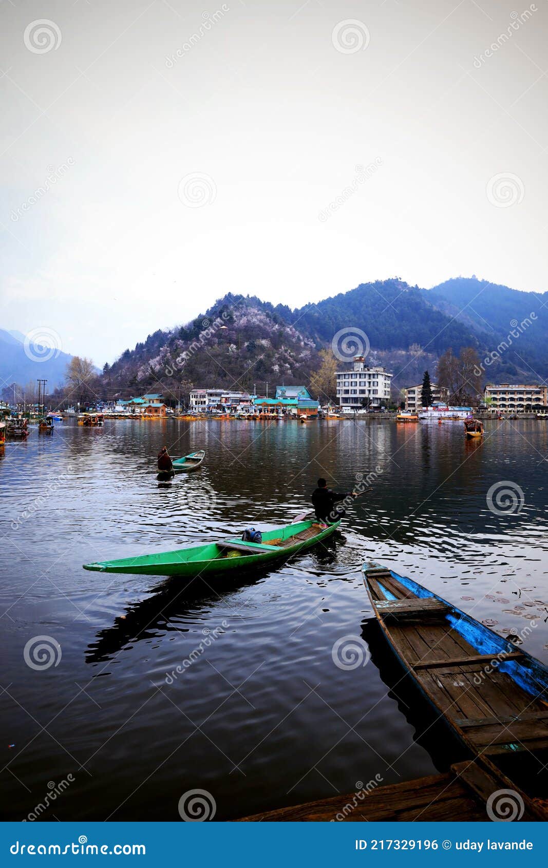 Way through shikara boat editorial photo. Image of shikara - 217329196