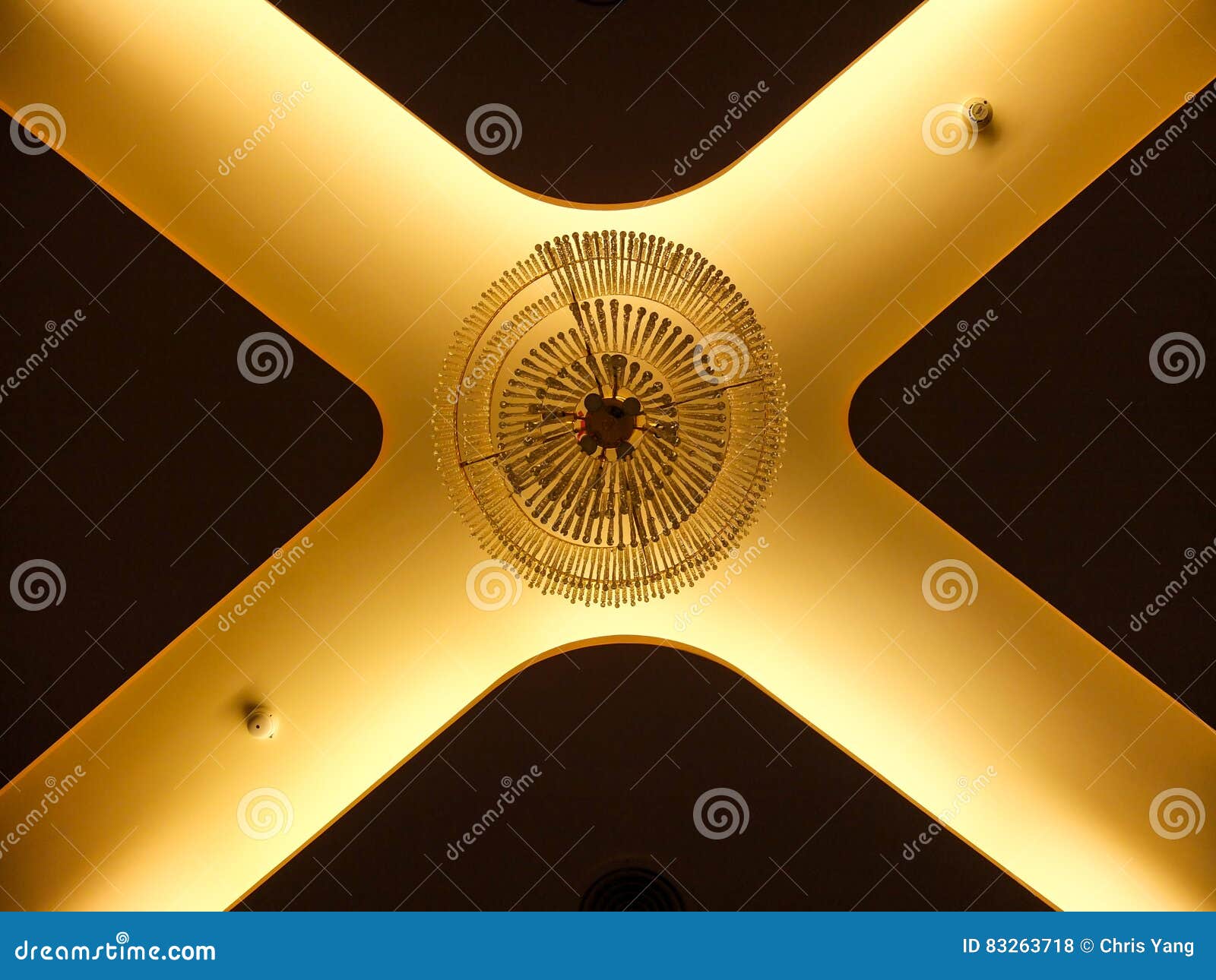 X shape crystal chandelier stock photo. Image of designed - 83263718