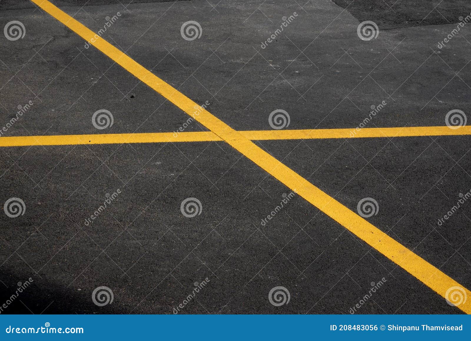 X Shape ,geometric Shapes on the Asphalt Texture Background. Stock ...
