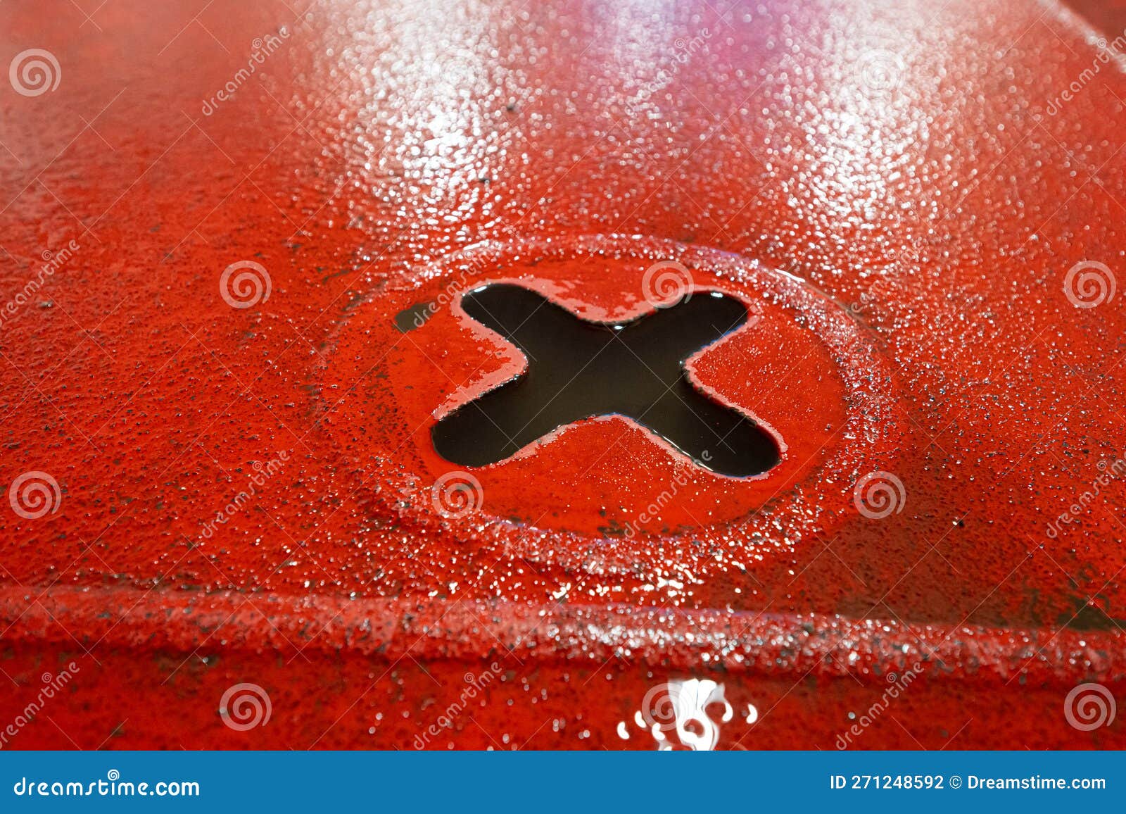 X Shaped Strap Fastening Point on a Ferry Deck for Securing Vehicles ...