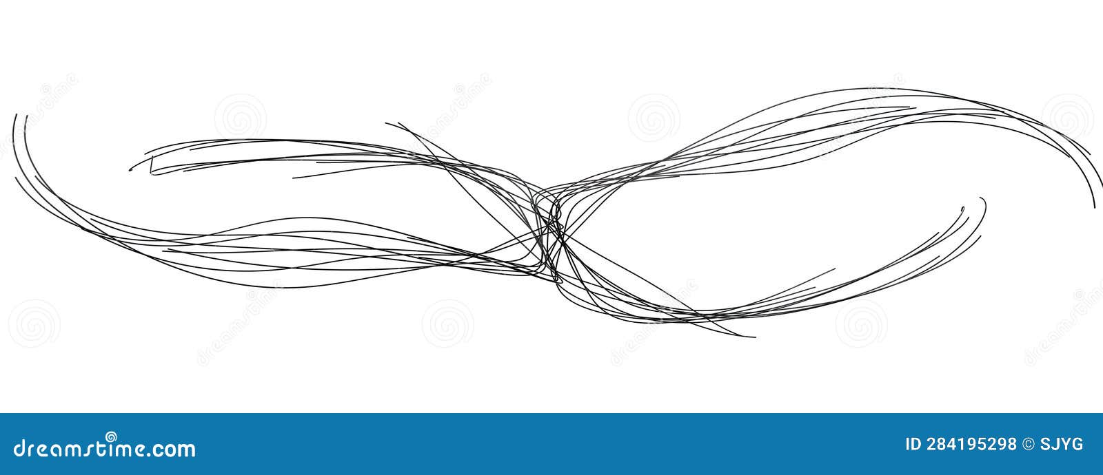 X-shaped Thin Lines with a Modern Luxury Bezier Curve Design Black ...