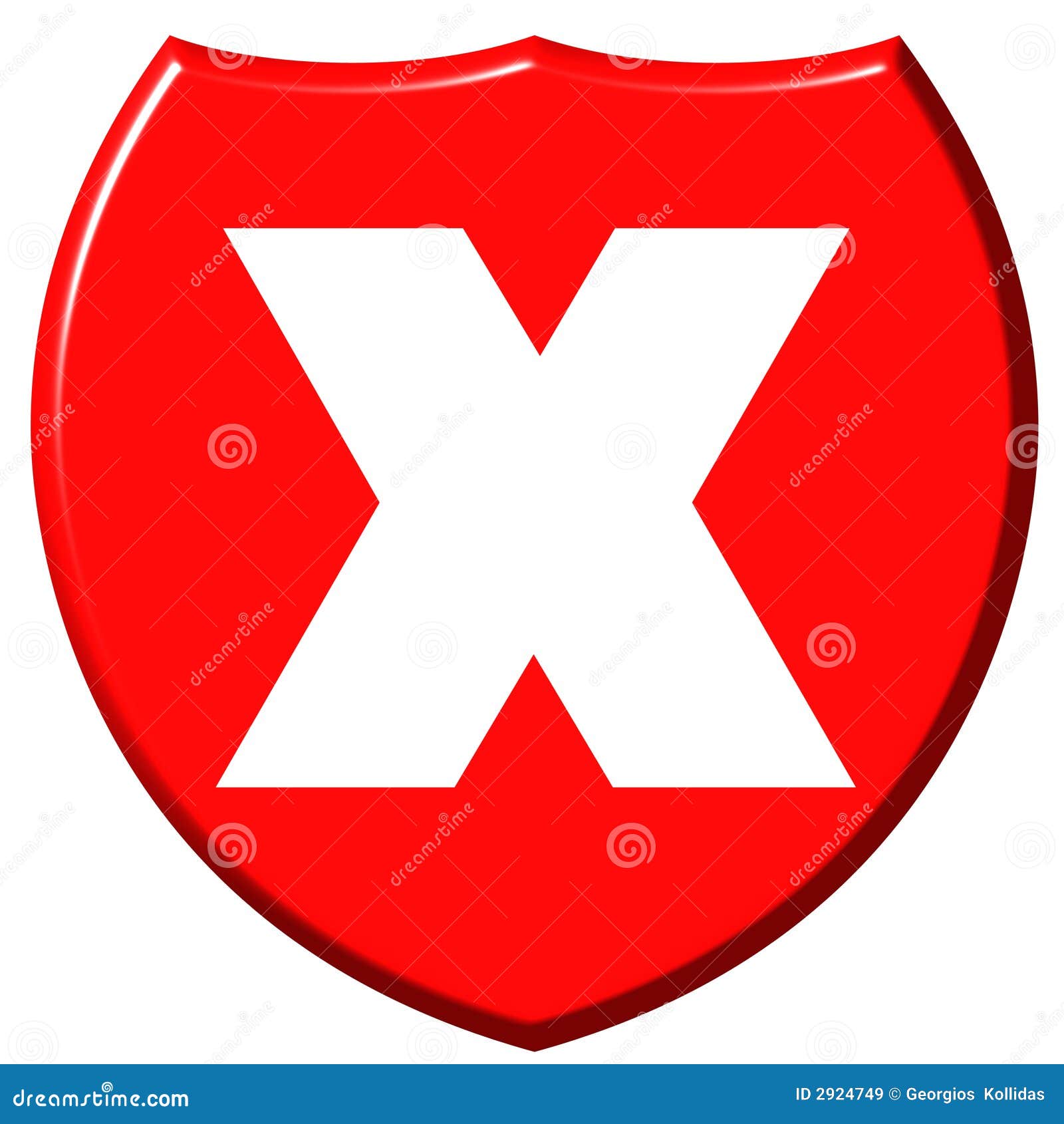 X Shield stock illustration. Illustration of isolated - 2924749