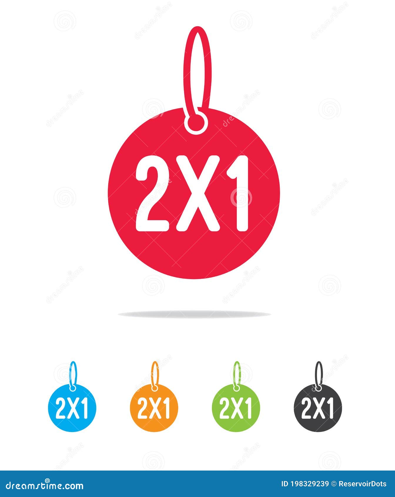 2x1 Shopping Vector stock vector. Illustration of offer - 198329239