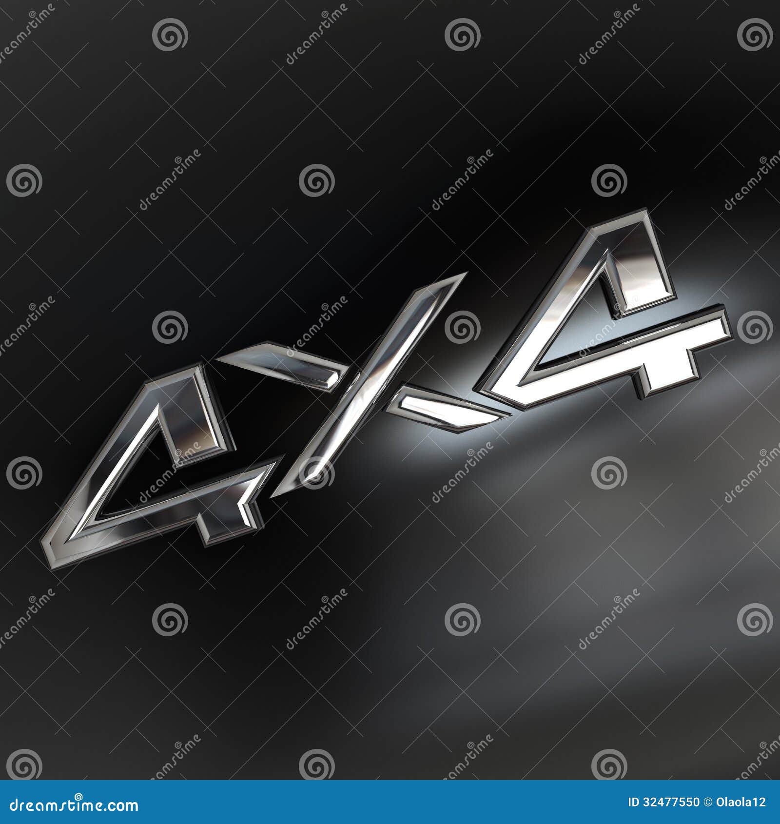 4X4 silver sign stock illustration. Illustration of current - 32477550