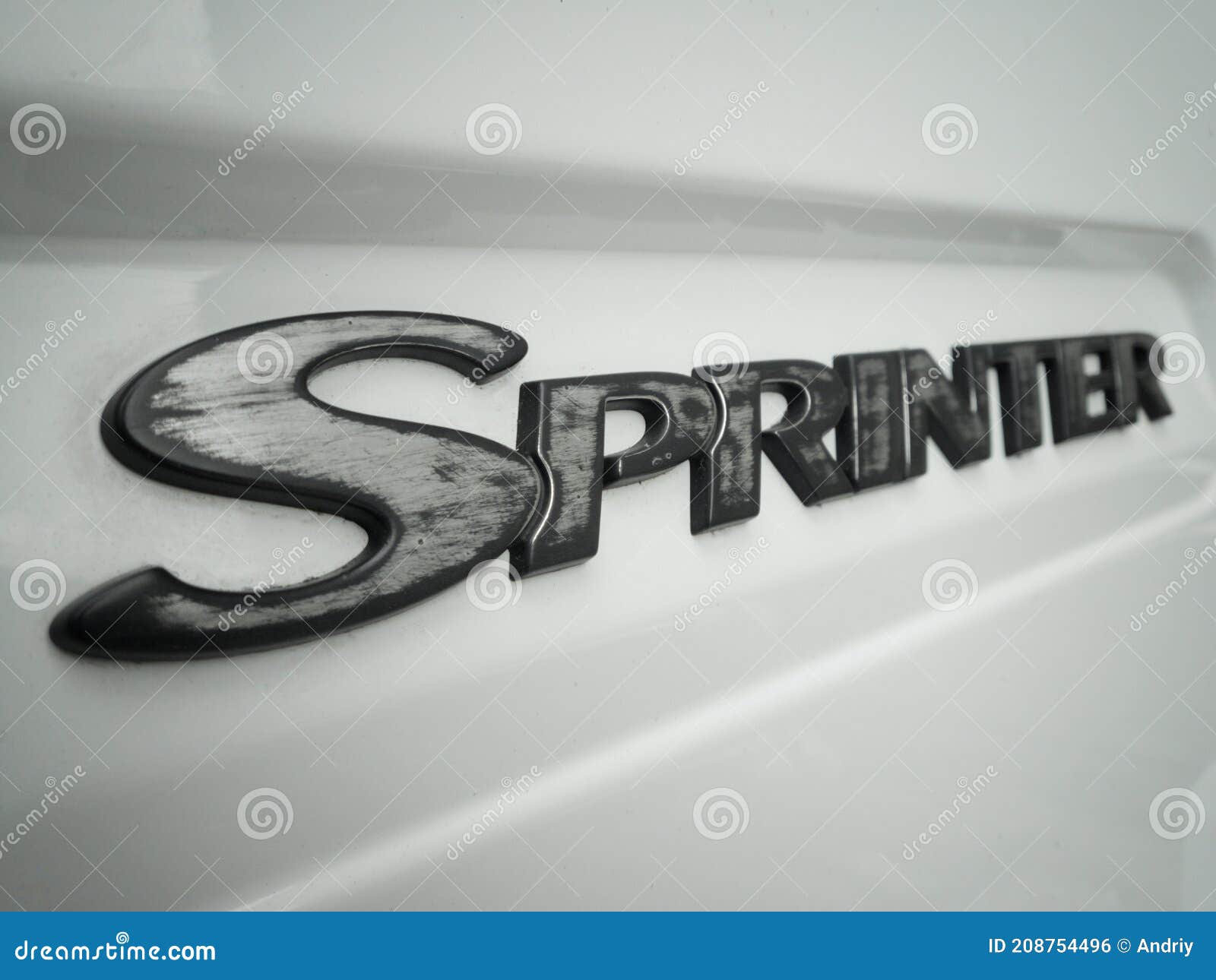 "Sprinter" on the Back of the Mercedes-Benz Editorial Photo - Image of ...