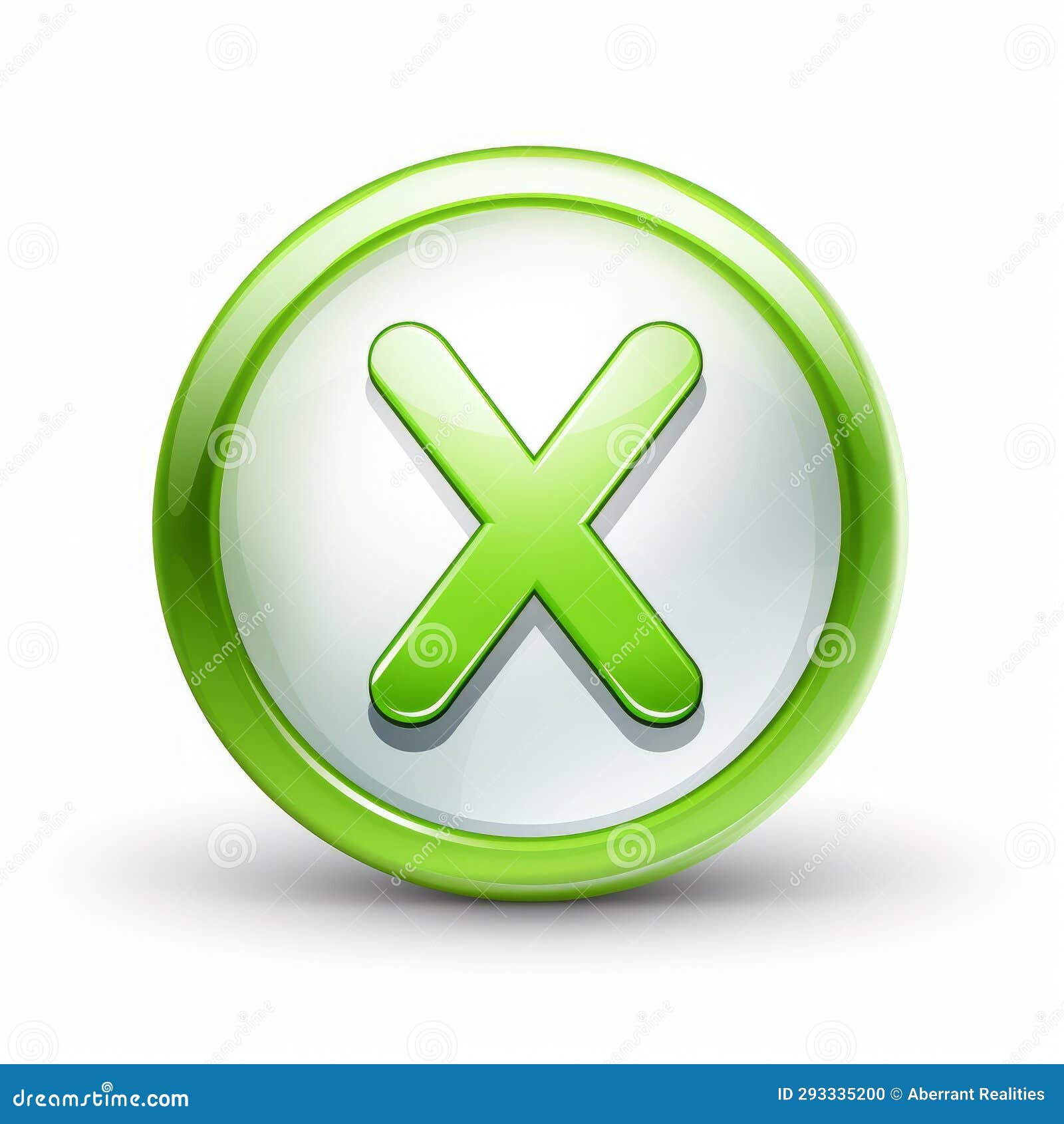 An X Symbol on a White Background Stock Illustration - Illustration of ...