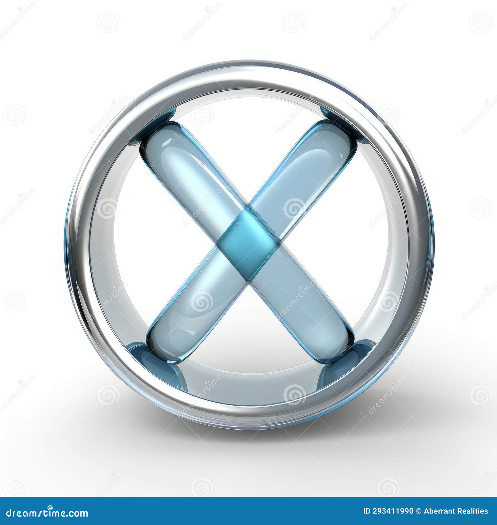 An X Symbol on a White Background Stock Illustration - Illustration of ...