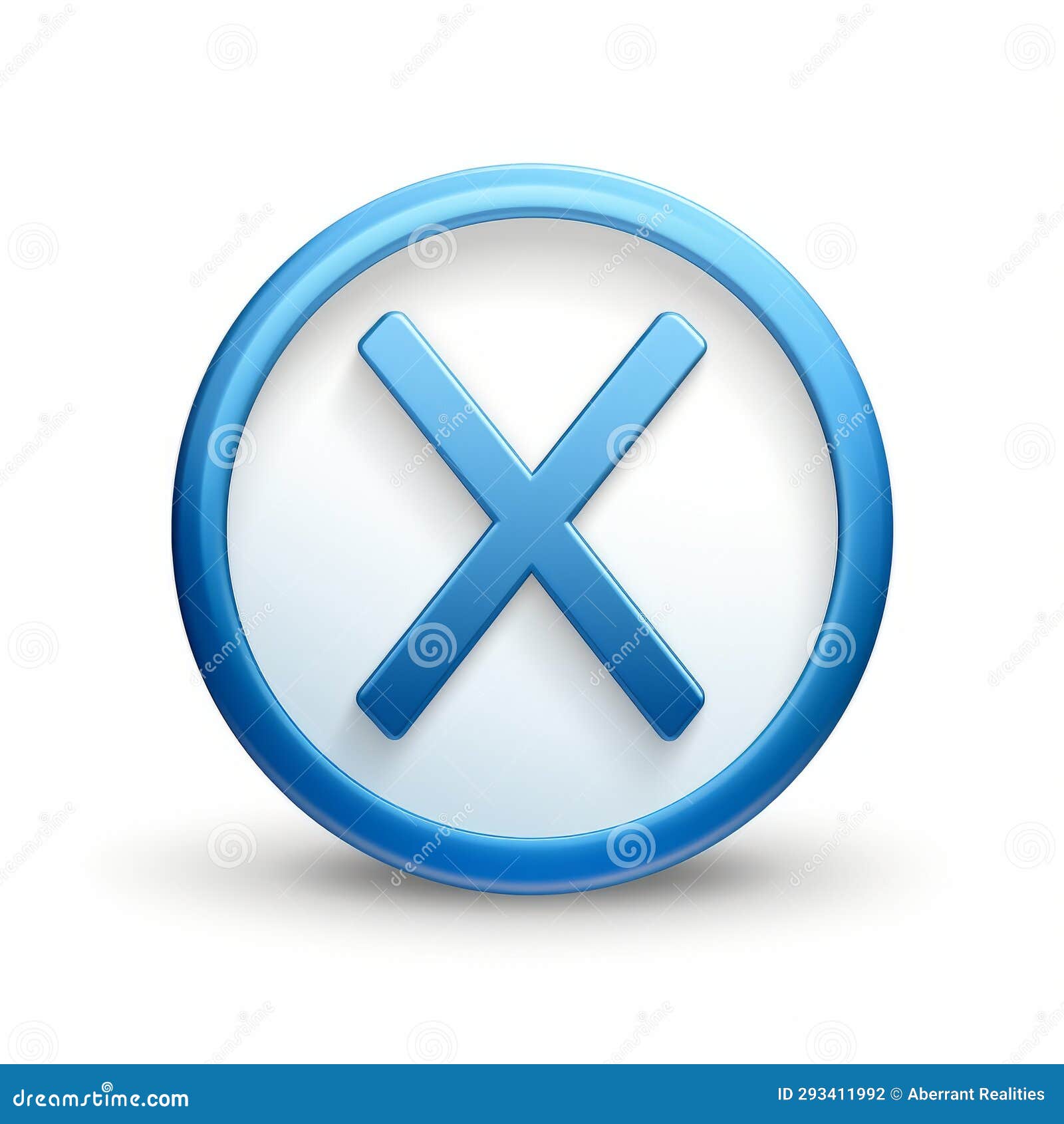 An X Symbol on a White Background Stock Illustration - Illustration of ...