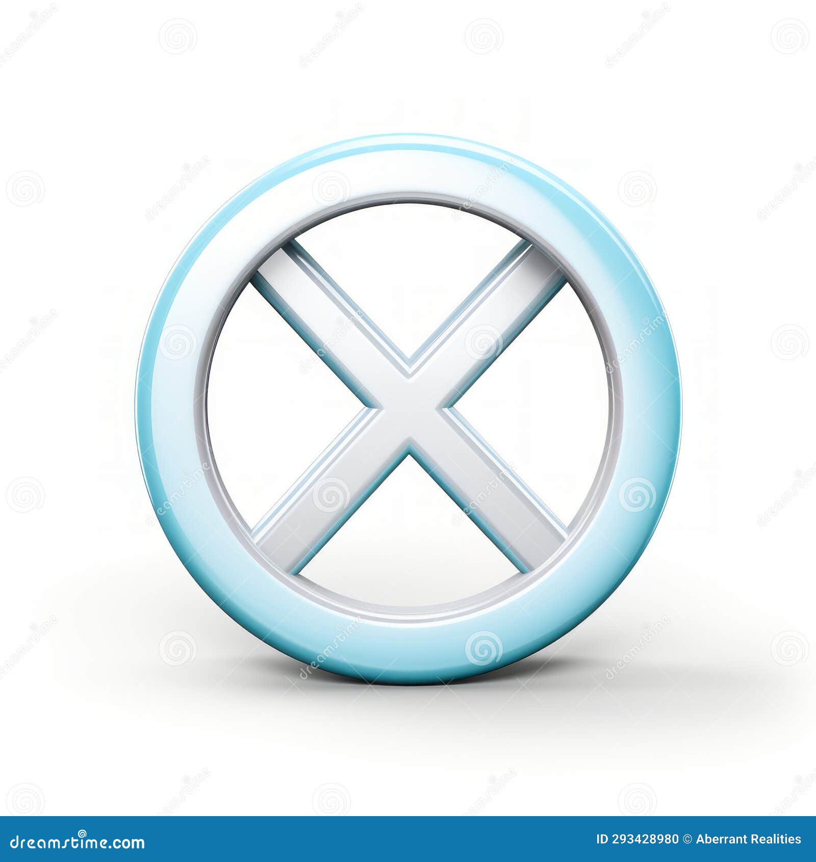 An X Symbol on a White Background Stock Illustration - Illustration of ...