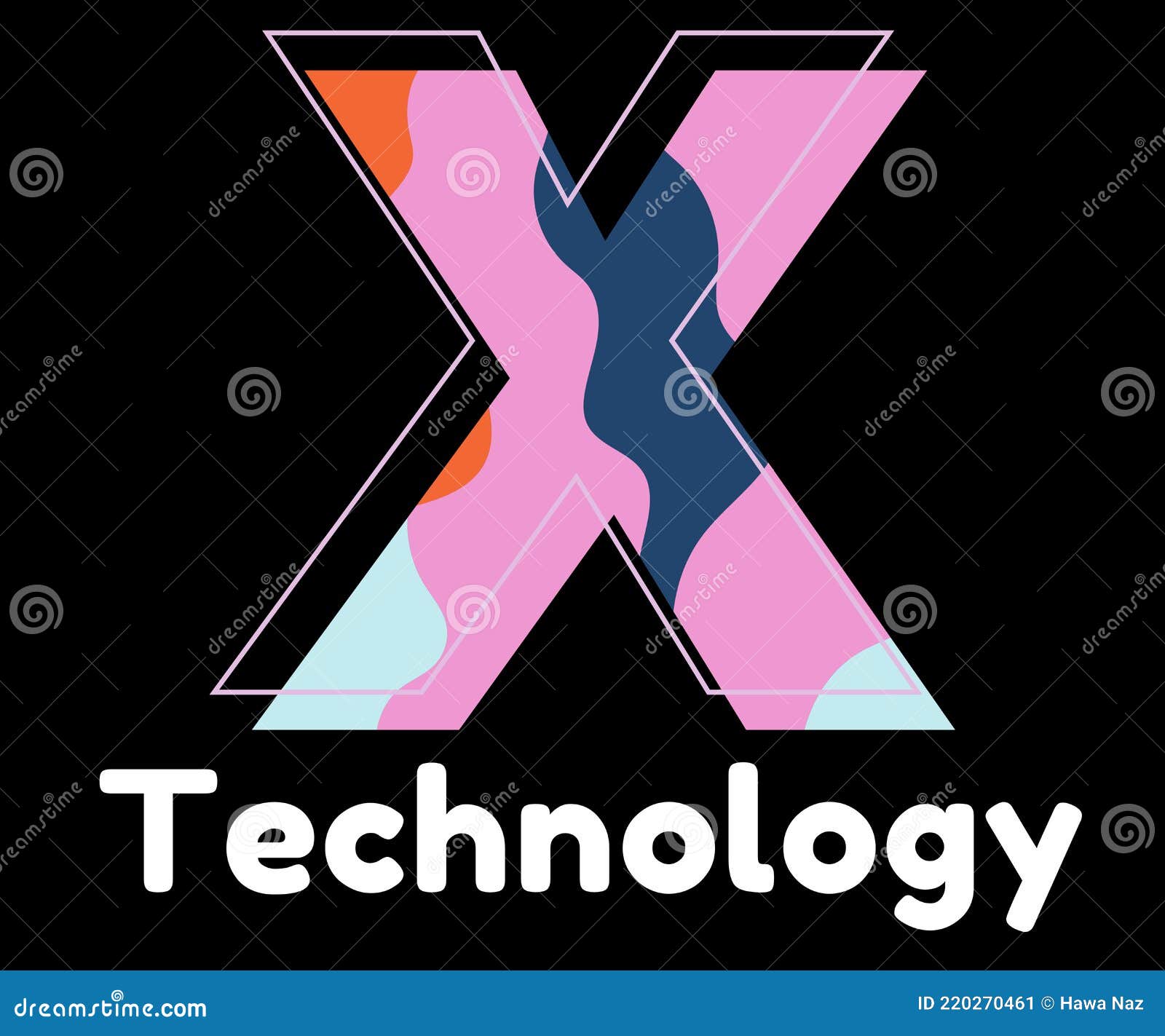 X Technology Letter X Tech Logo for Branding. it is the Logo Stock ...